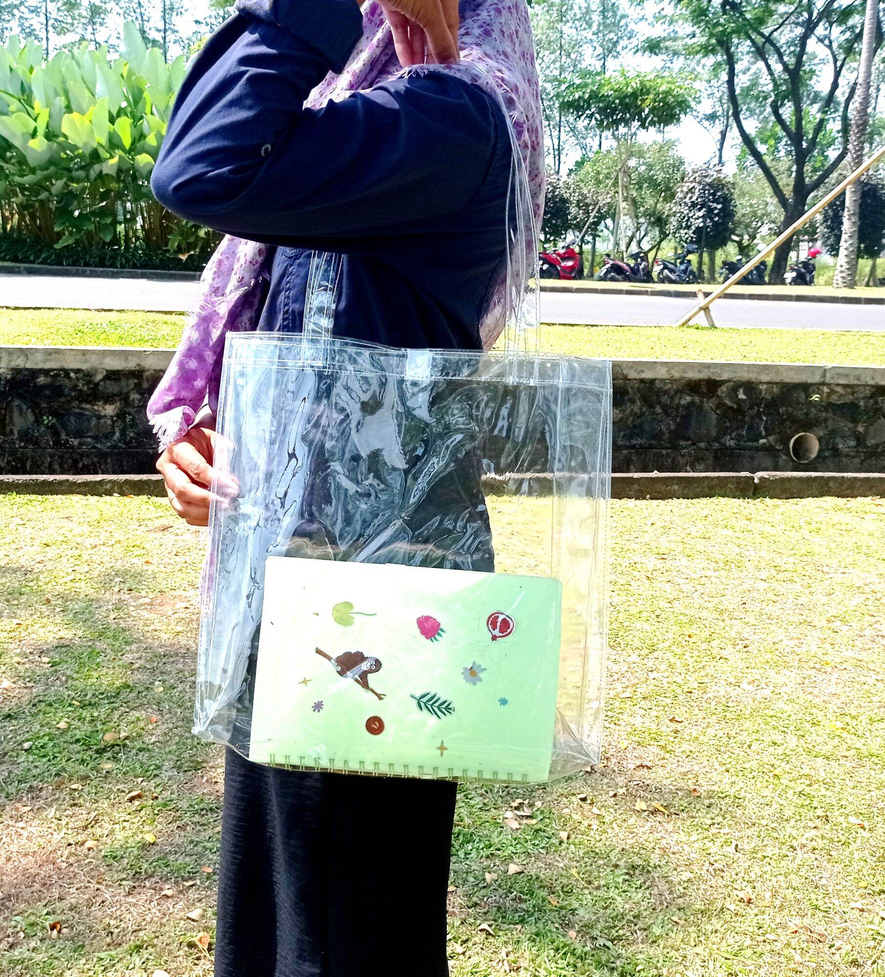 Tote bag mika transparan ukuran jumbo XL | Lazada Indonesia