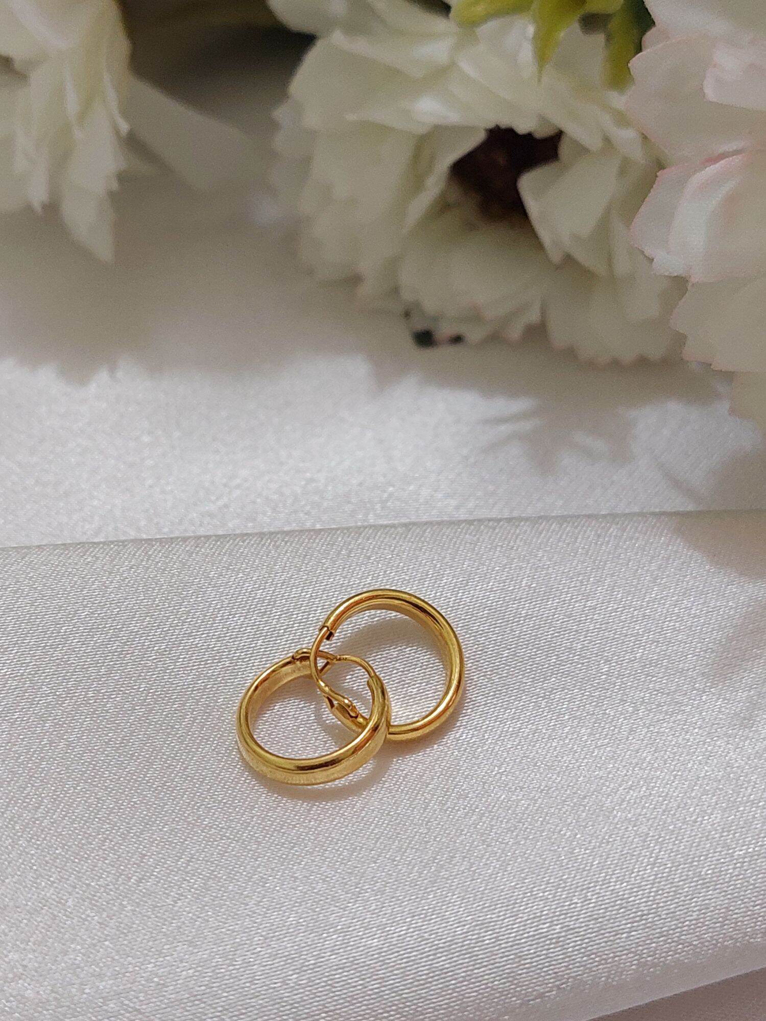 Anting ring 1/2 gram emas muda | Lazada Indonesia