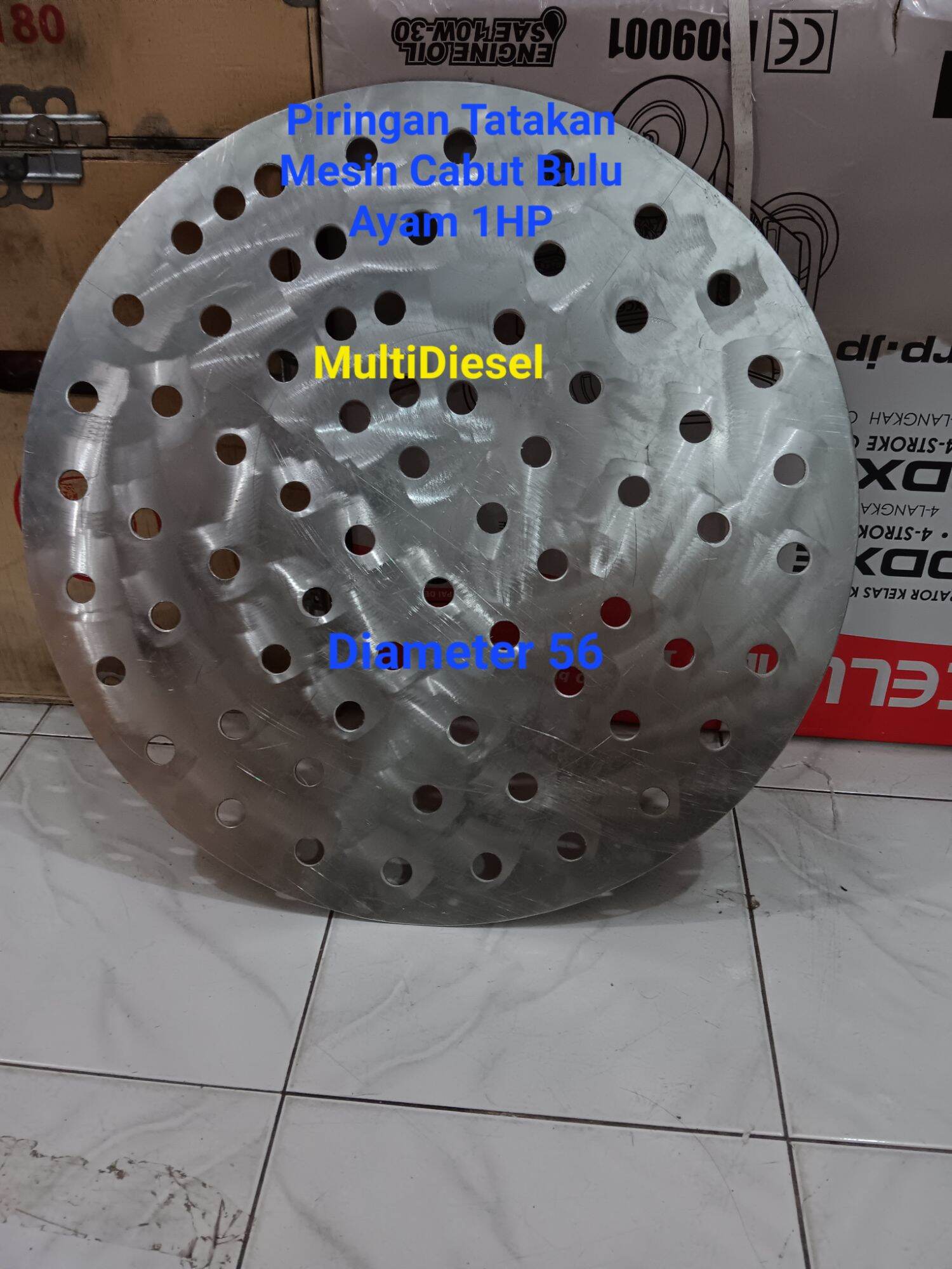 Tatakan Alas Drum Mesin Cabut Bulu Ayam 1HP|Piringan Mesin Ayam 1HP ...