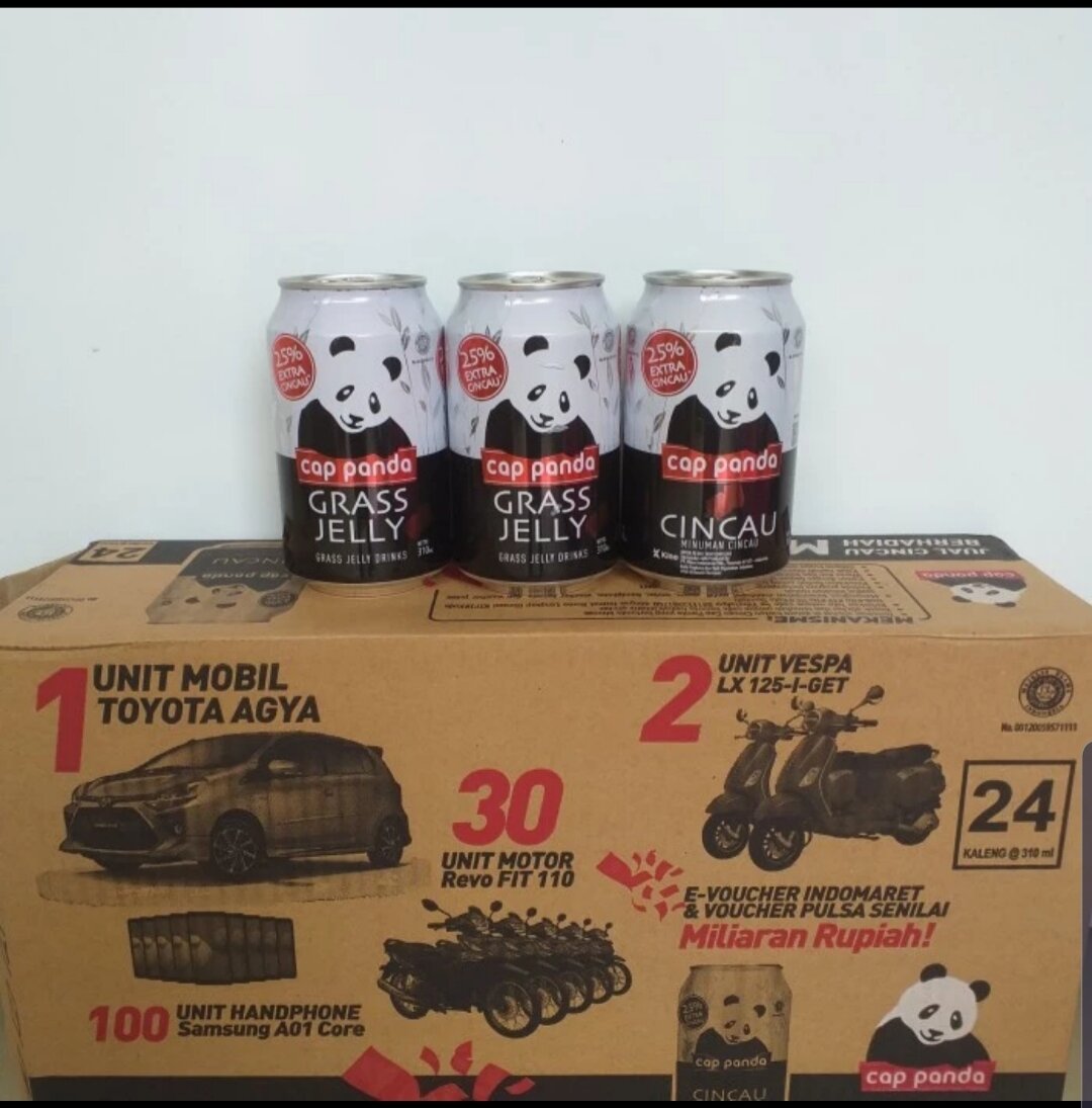 Minuman Cincau Cap Panda 310 ML1 Dus | Lazada Indonesia