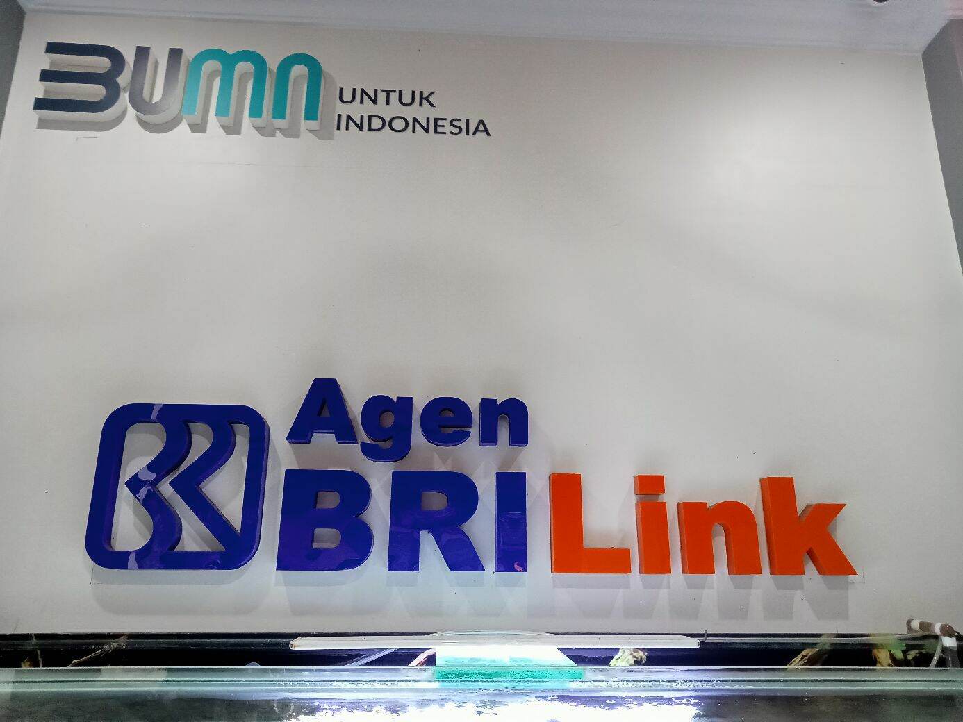 AGEN BRI LINK Logo akrilik / Logo Agen BRI Link/Letter BRI LINK murah ...