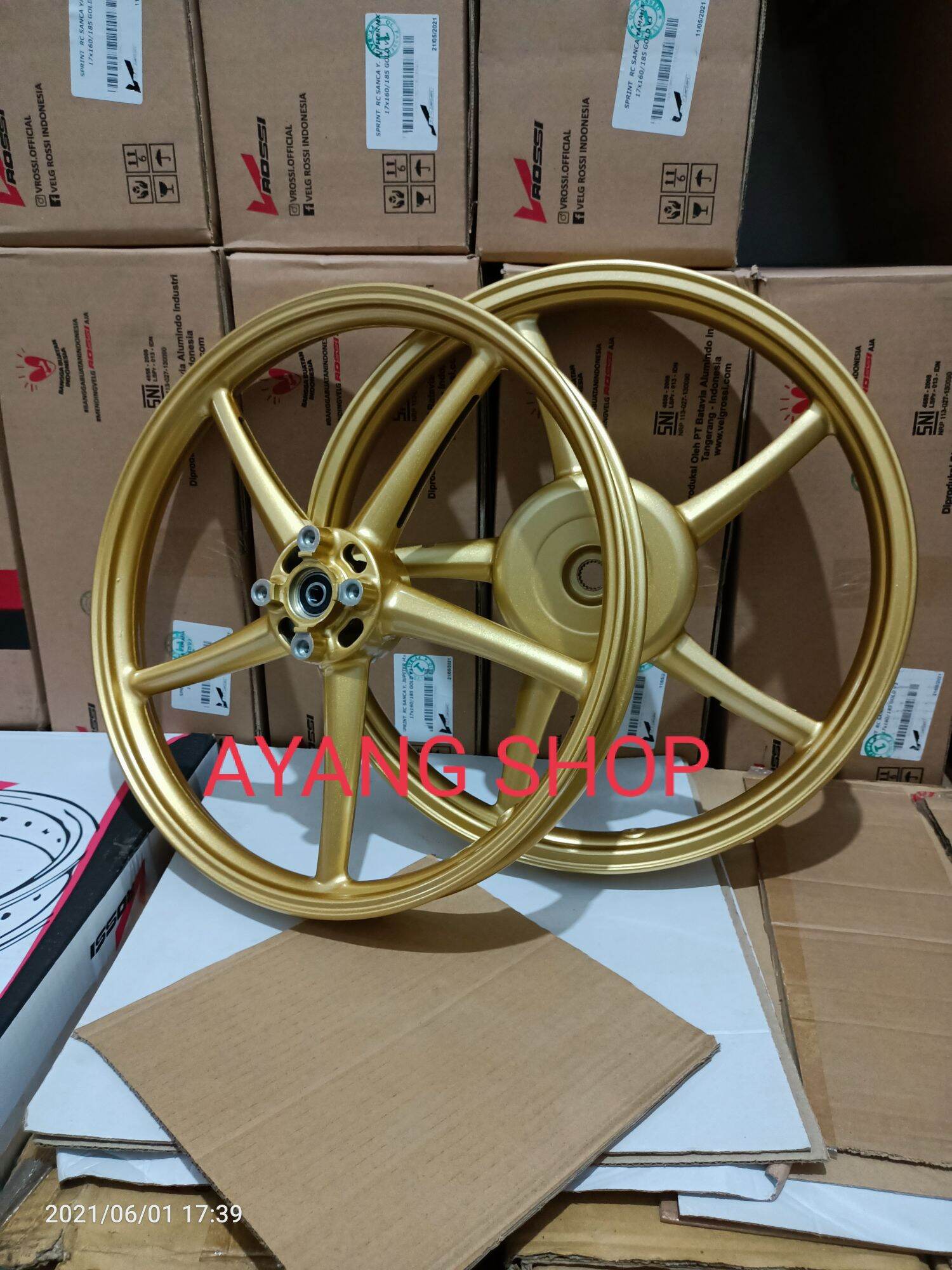 RODA VELG RACING MOTOR HONDA VARIO 110 BEAT SCOPI RING 17 X160/140 ...