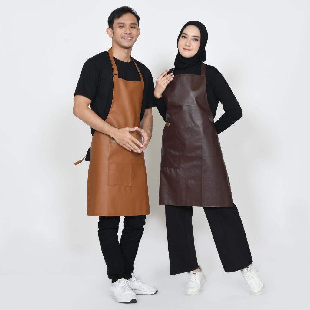 Apron Celemek Kerja Pabrik Anti Air dan Minyak Celemek Barista Warna ...