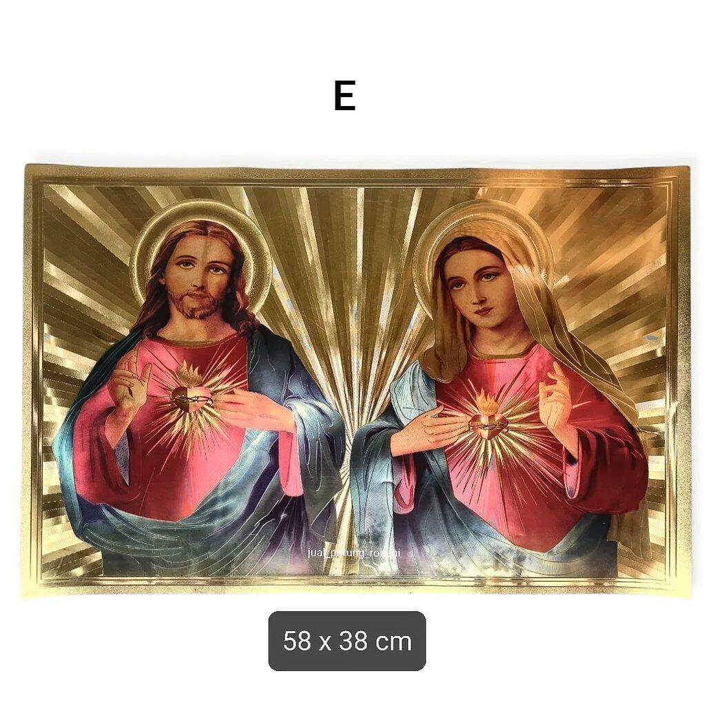 Poster Hologram Gambar Yesus Maria | Lazada Indonesia