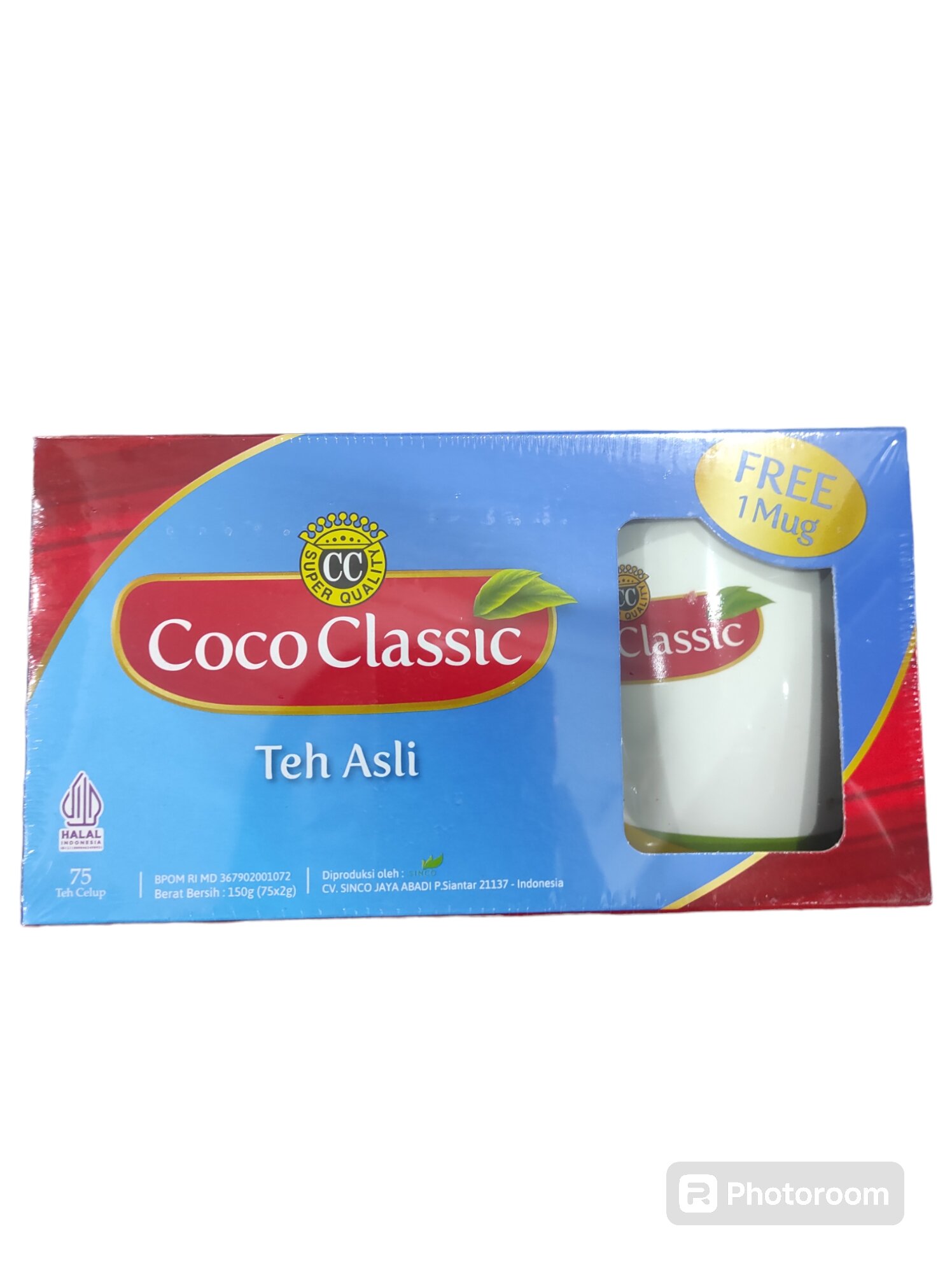 Teh celup Coco classic teh asli 75s free mug keramik | Lazada Indonesia