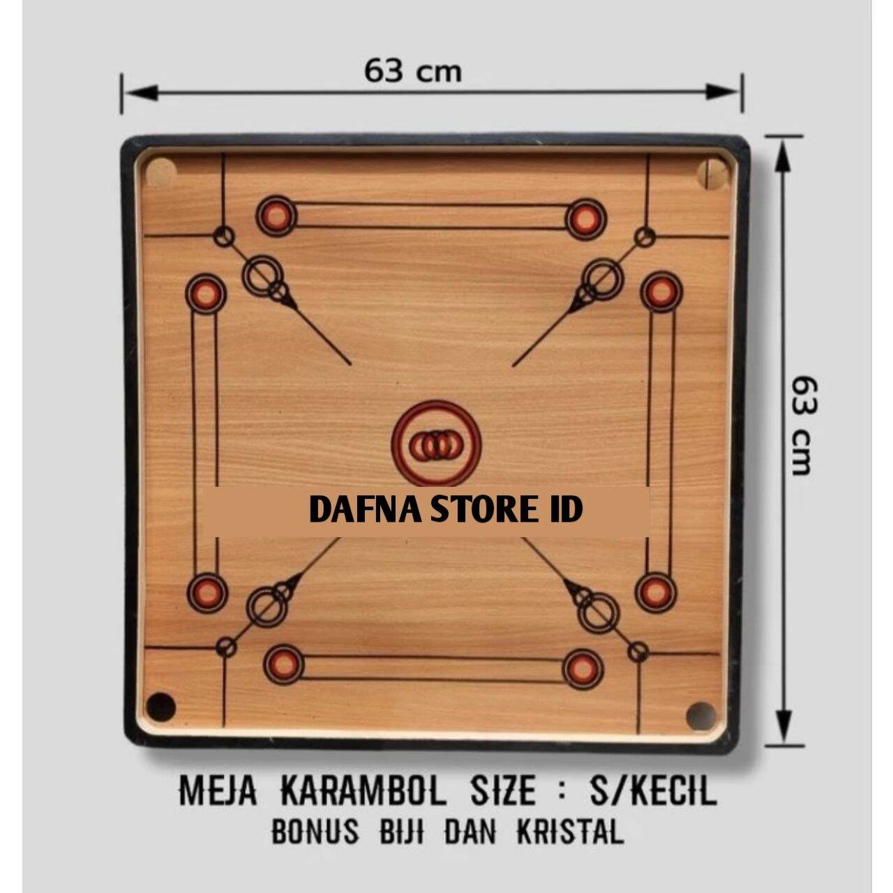 MEJA KARAMBOL/PAPAN KARAMBOL BONUS BIJI KARAMBOL DAN KRISTAL PAKET ...