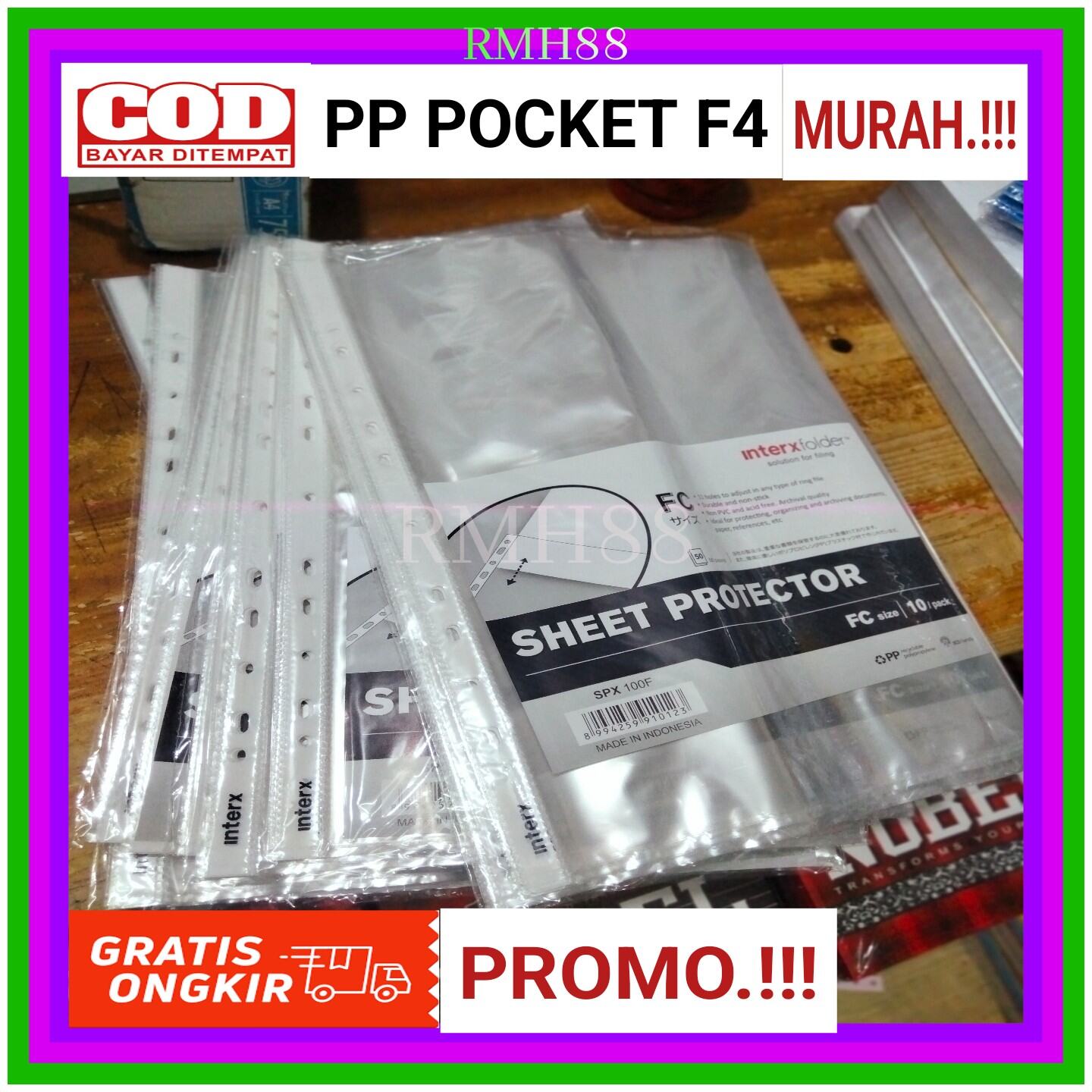 Plastik PP POCKET F4/Sheet Protector 1 Pak Isi 10 Pcs | Lazada Indonesia