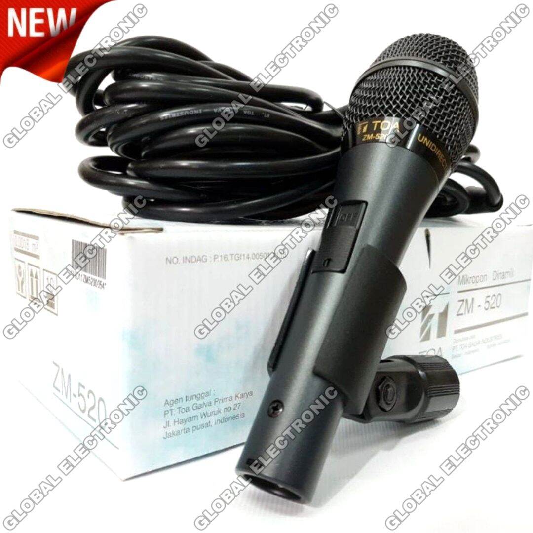 Mic Kabel Toa Zm 520 / Zm 320 Original Asli Toa | Lazada Indonesia