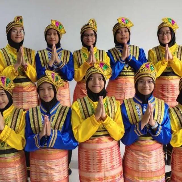 pakaian adat Aceh Saman anak TK dan SD/pakaian adat tari saman/baju ...
