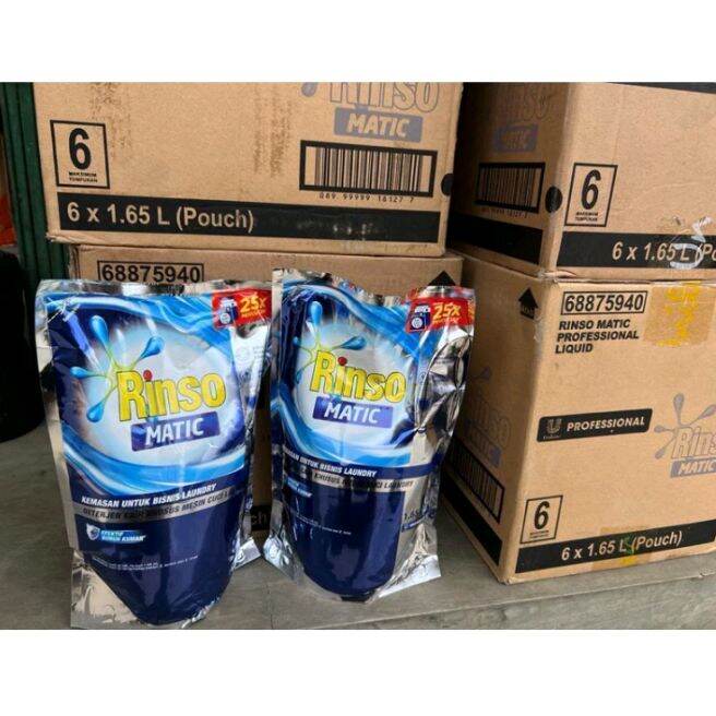 Rinso Matic Deterjen Liquid Professional Kemasan Baru Multipack Ukuran ...