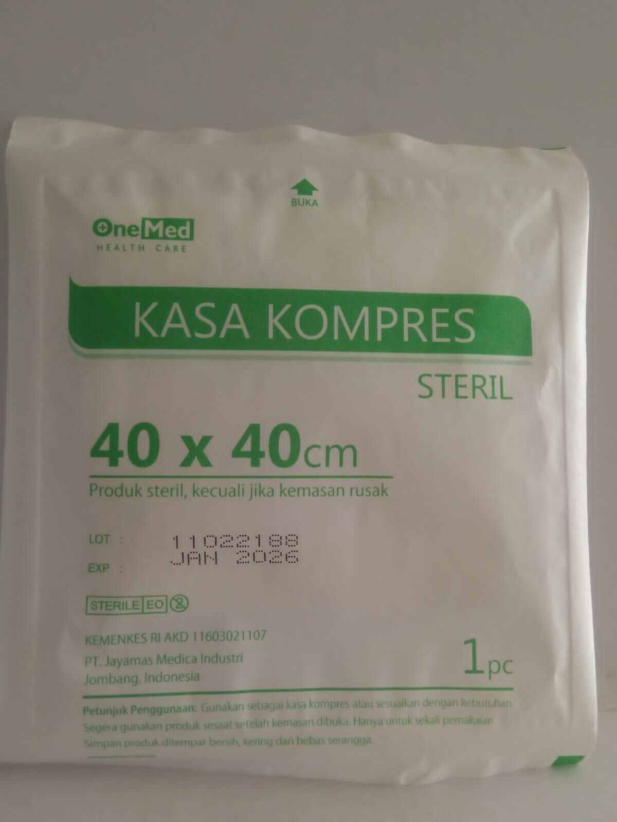 Kasa Kompres Steril 40x40cm Onemed | Lazada Indonesia
