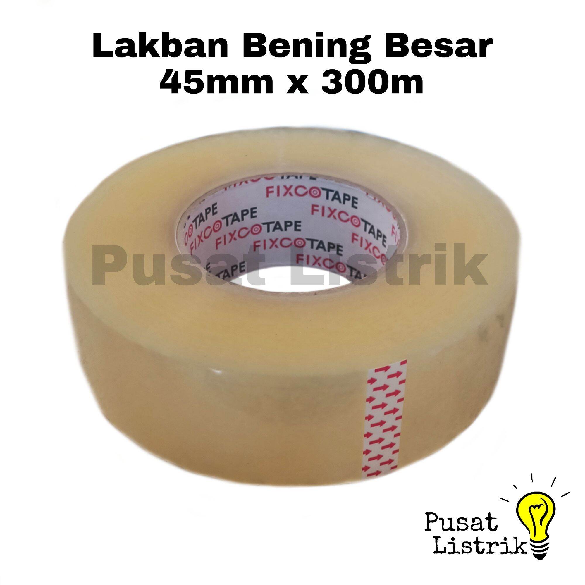 Lakban Bening Besar 45mm x 300m Isolasi Bening Besar 300m | Lazada ...