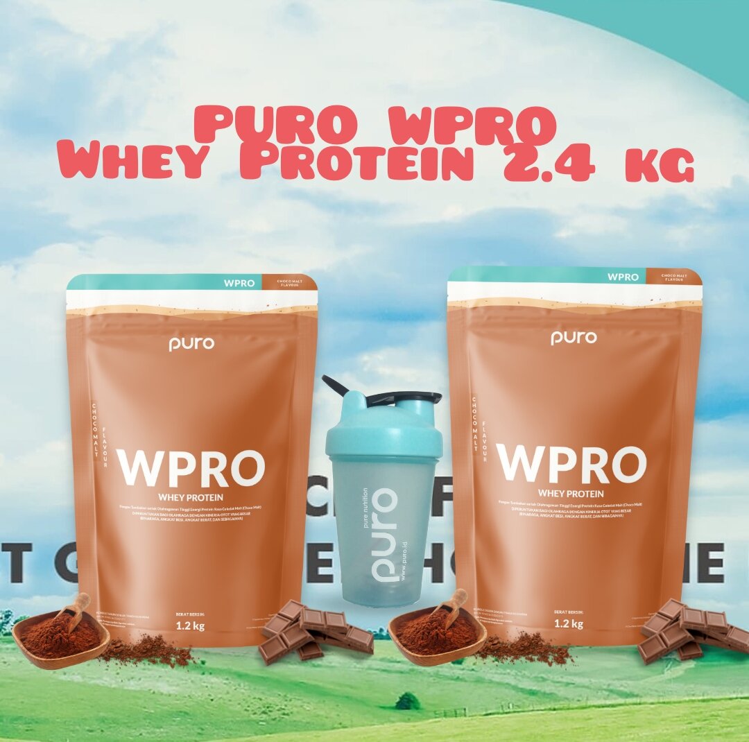 PURO WPRO 2.4kg Whey Protein 2400 Gram | Lazada Indonesia