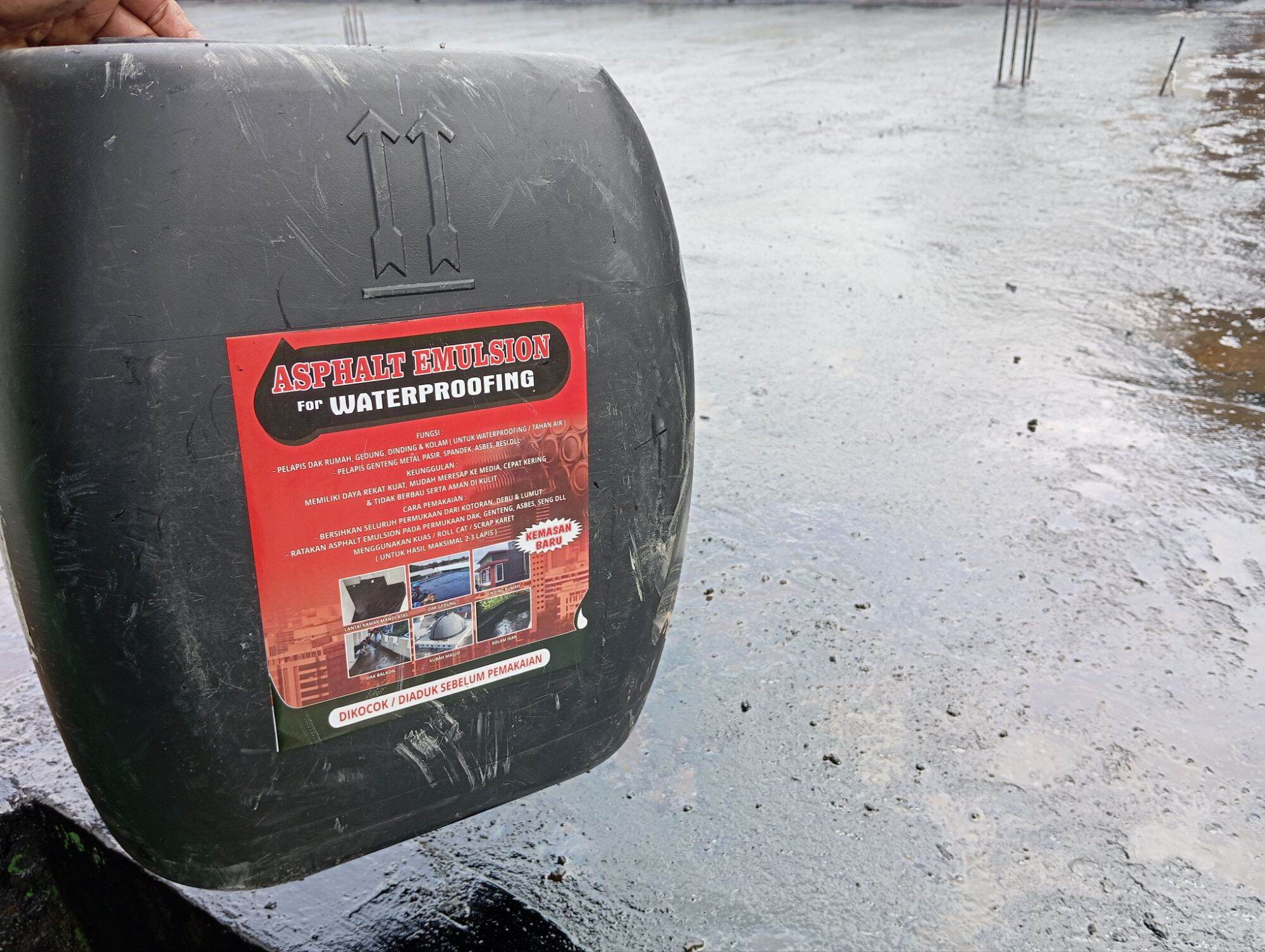 Aspal cair aspal waterproof asphalt emulsion for waterproofing 20 kg ...