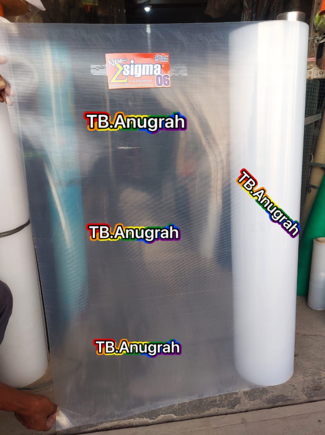 Fiber plastik penutup pagar motif garis MINIMALIS Per 1 meter fiber ...