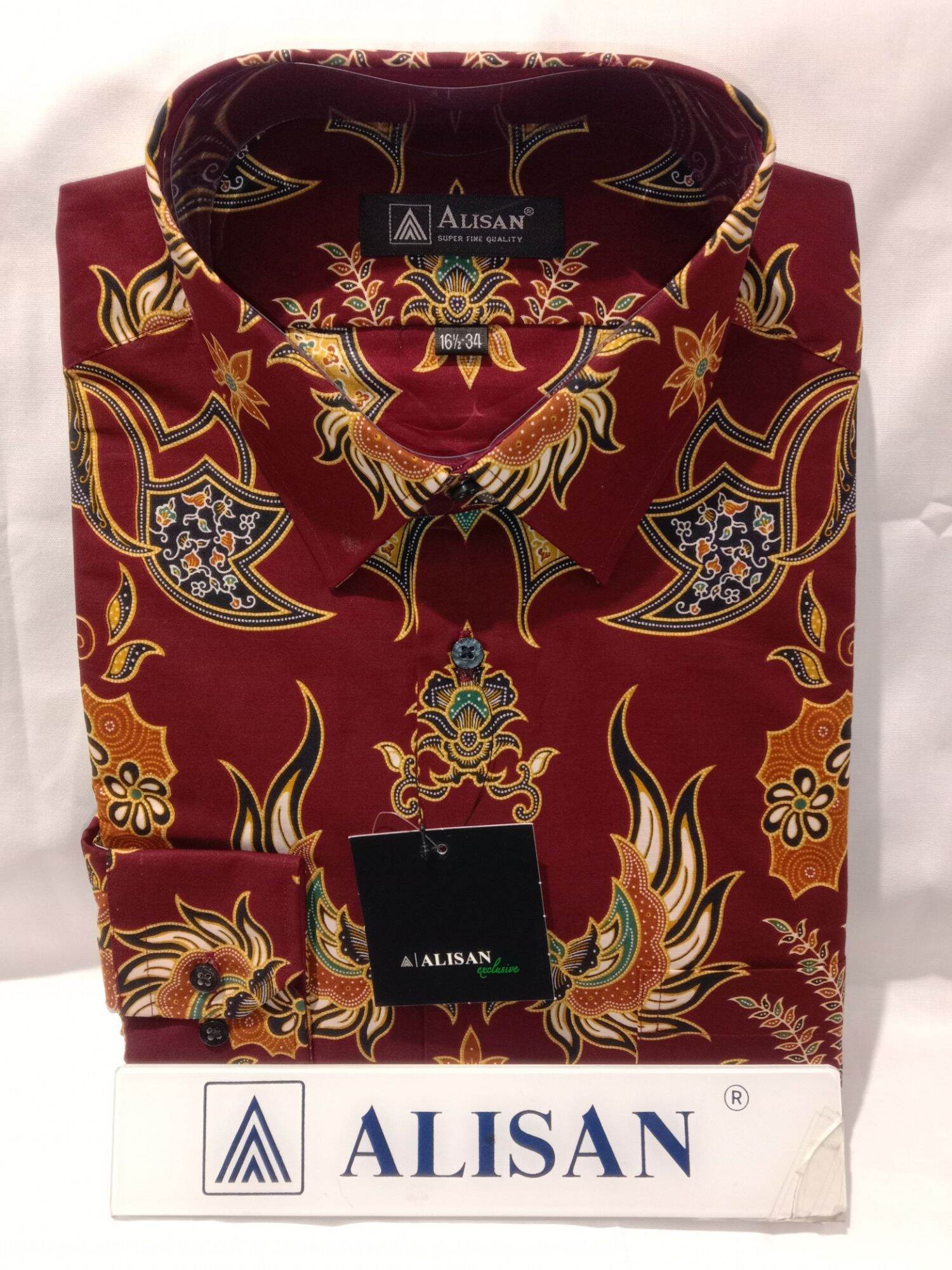 kemeja jumbo batik Alisan original lengan panjang | Lazada Indonesia