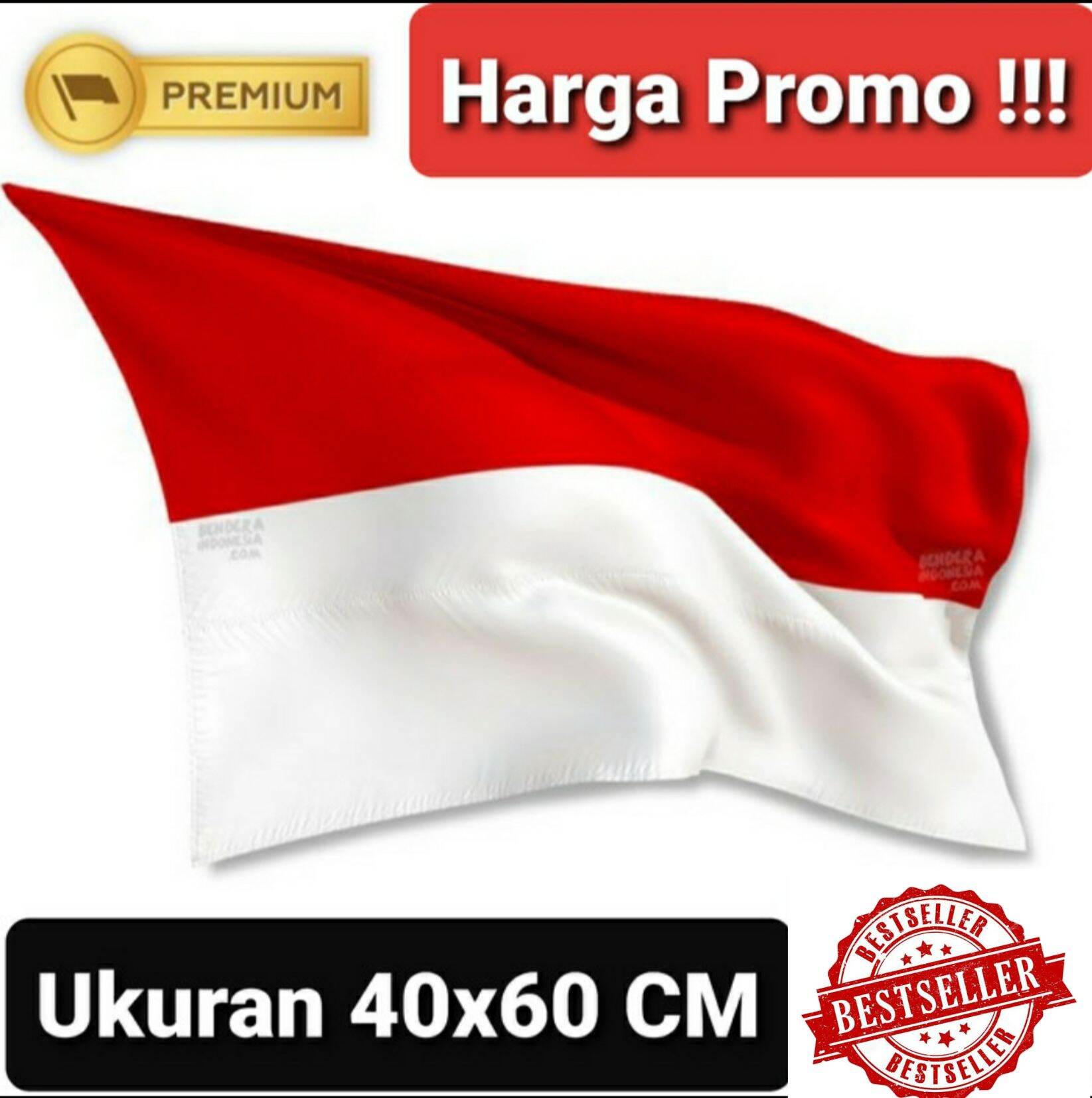 Bendera Merah Putih Ukuran 40x60 CM Cocok Buat Pawai, Dekorasi Dan ...