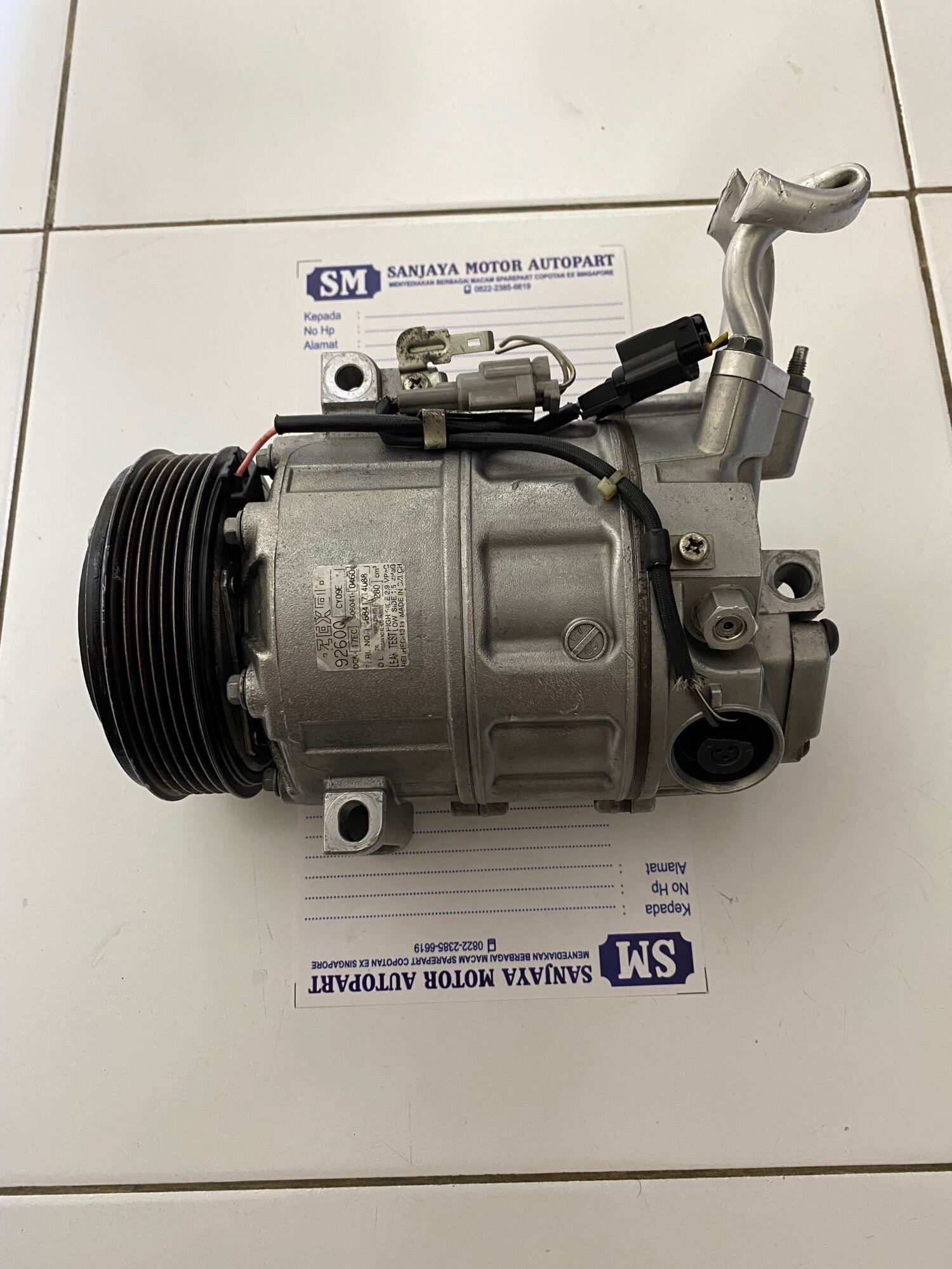 Kompresor ac compressor ac nissan xtrail T31 serena c25 serena c26 xtrail T31 2.0 2000cc ...