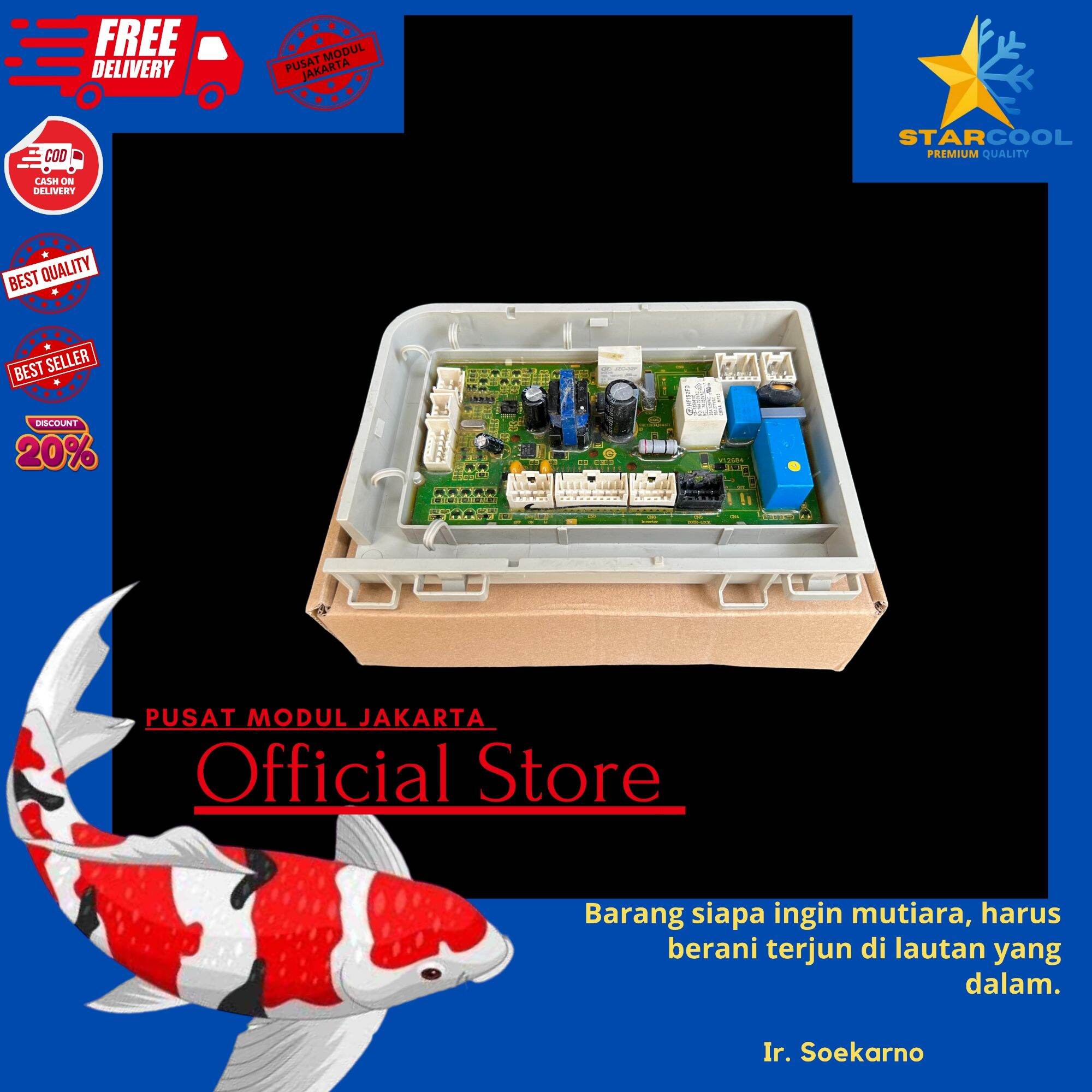 power suplay modul pcb mesin cuci aqua front loading FQW SERIES ...