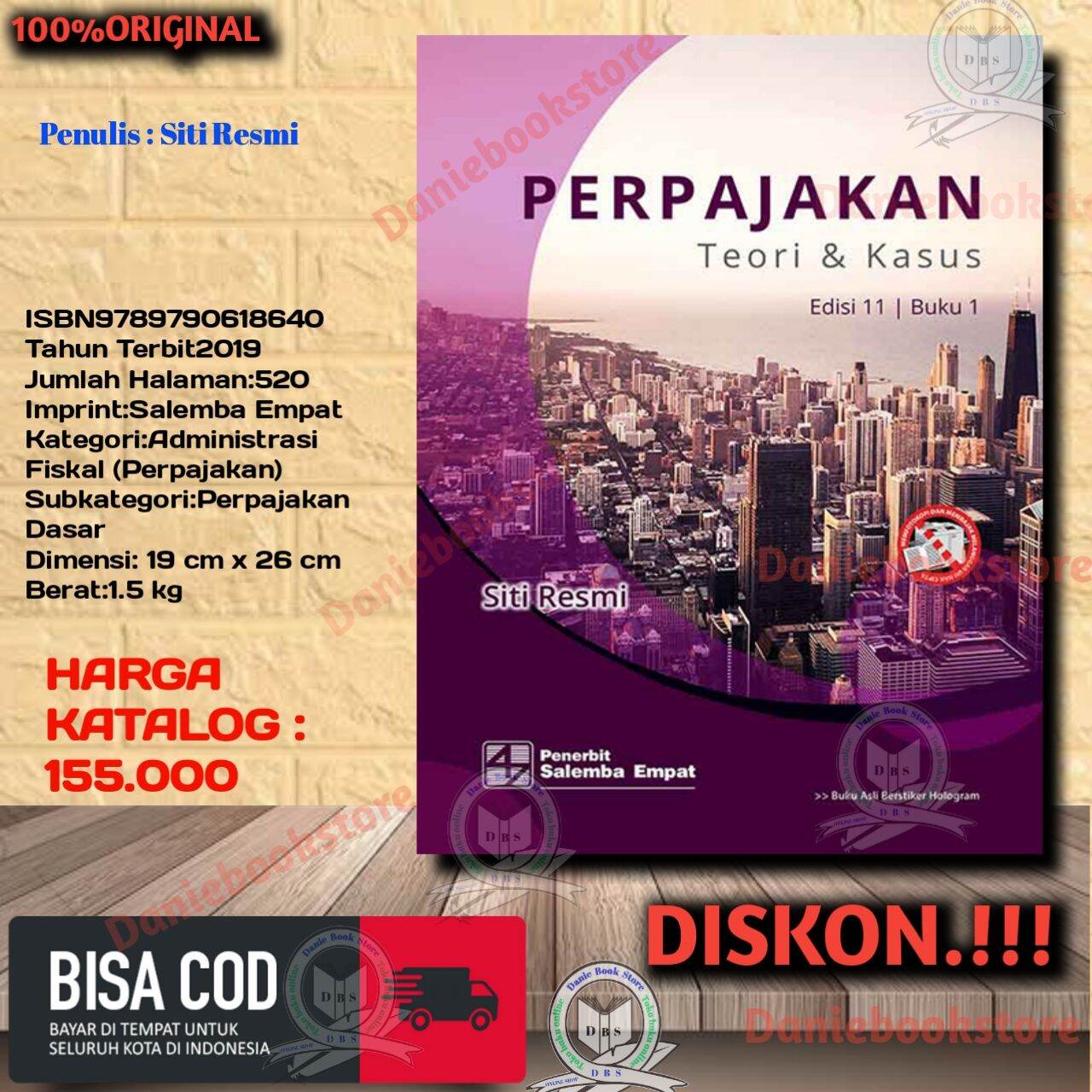 Perpajakan Teori And Kasus Edisi 11 Buku 1 Siti Resmi Salemba