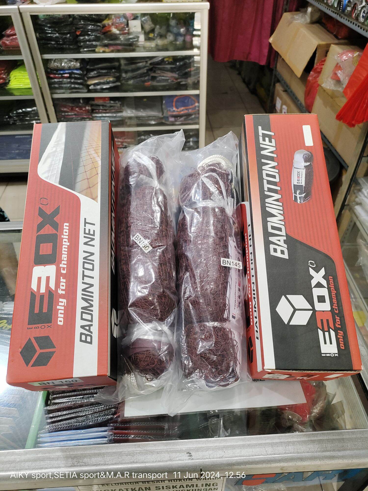 NET BADMINTON EBOX BN 145 DAN BN 160 ORI/JARING NET BULUTANGKIS EBOX ...