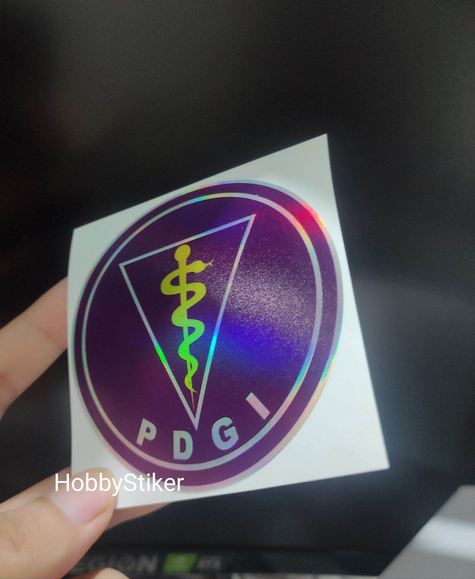 Stiker PDGI persatuan dokter gigi indonesia premium chrome mobil klinik ...