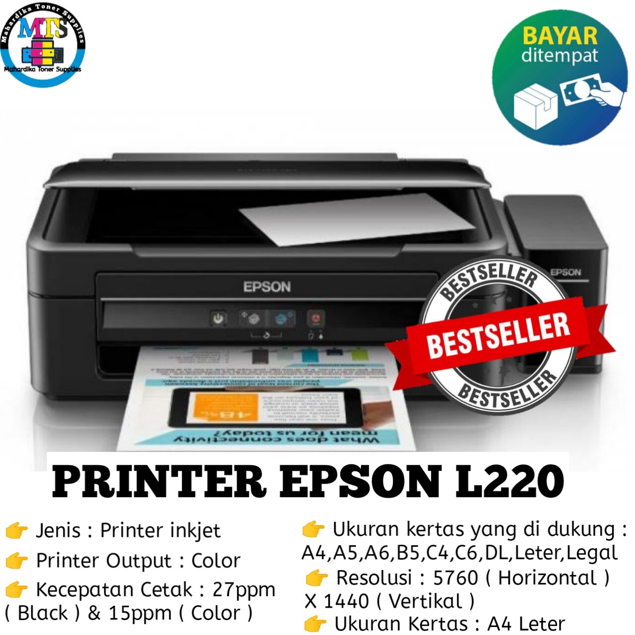 Printer Epson L220 Murah Bisa COD atau Gojek | Lazada Indonesia