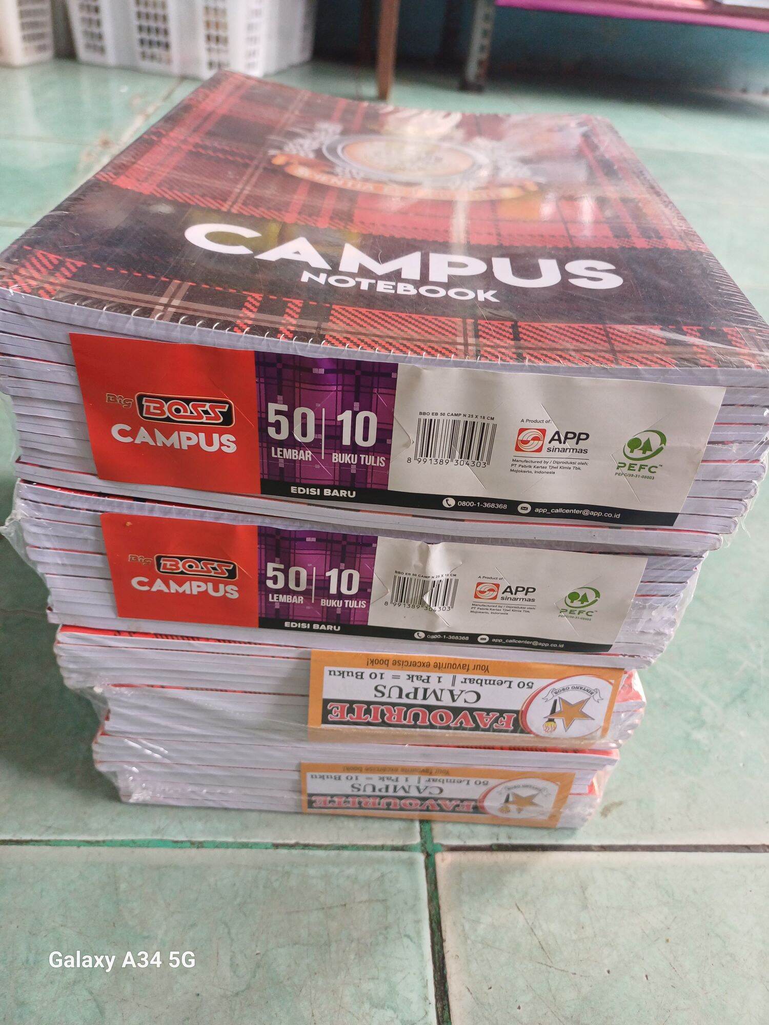 BUKU TULIS BIG BOSS CAMPUS ISI 36 & 50 LEMBAR ATAU UKURAN UKURAN BOXY ...