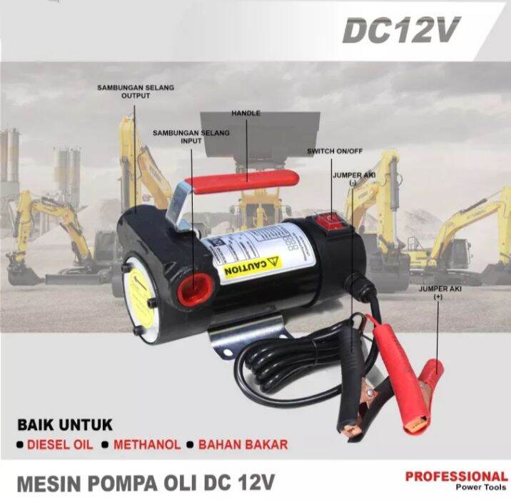 KDK Mesin Pompa minyak atau pompa oli 12V dan 24V pompa Dc Transfer Pump Untuk Memompa Oli/solar ...