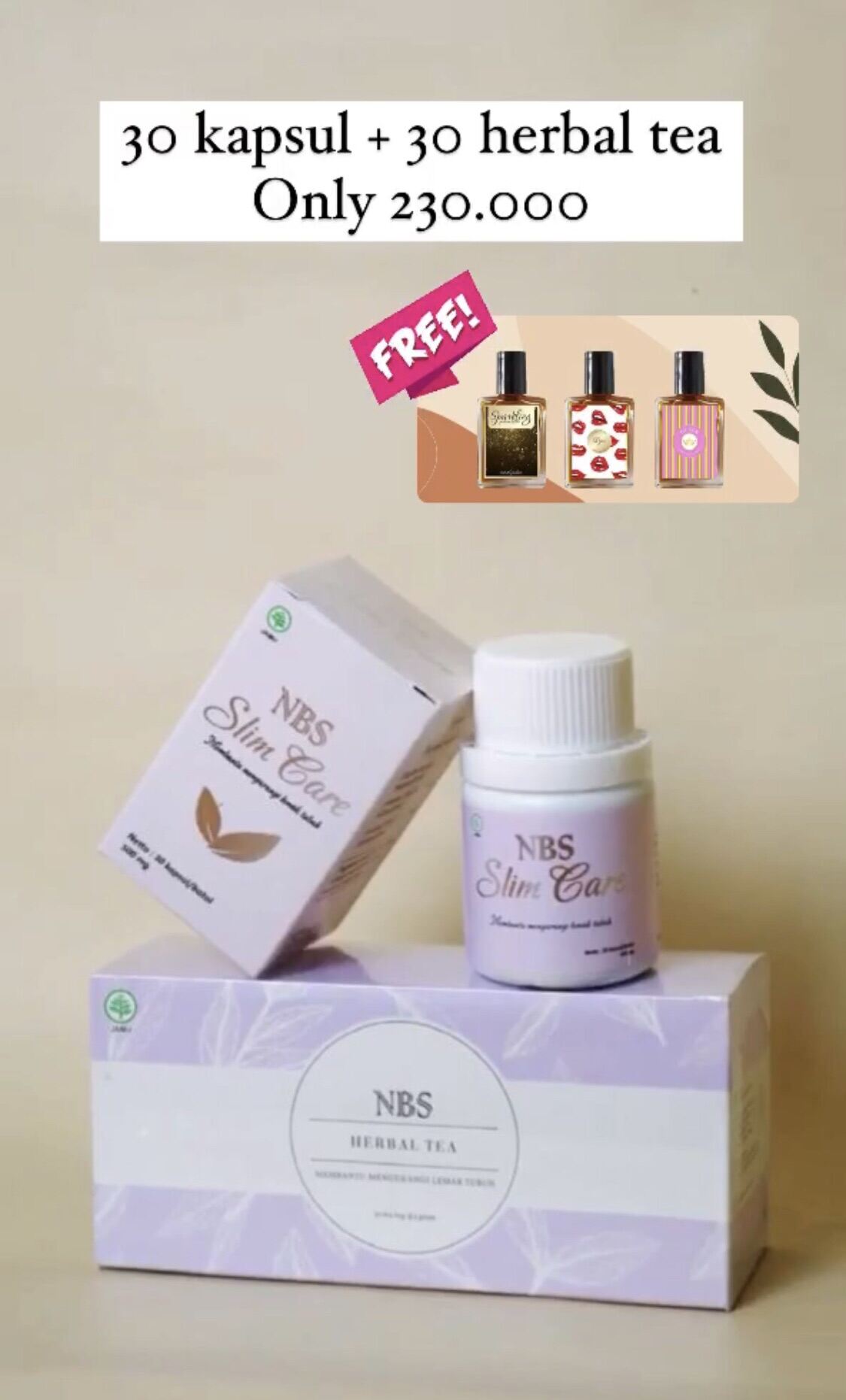 NBS SLIMCARE NEW REBORN (OBAT DIET) 30 KAPSUL & 30 TEA | Lazada Indonesia