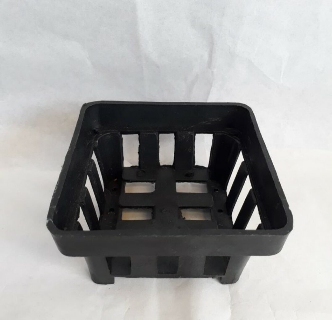 Pot anggrek vanda kotak, pot kotak hitam 10x10 cm persegi | Lazada ...