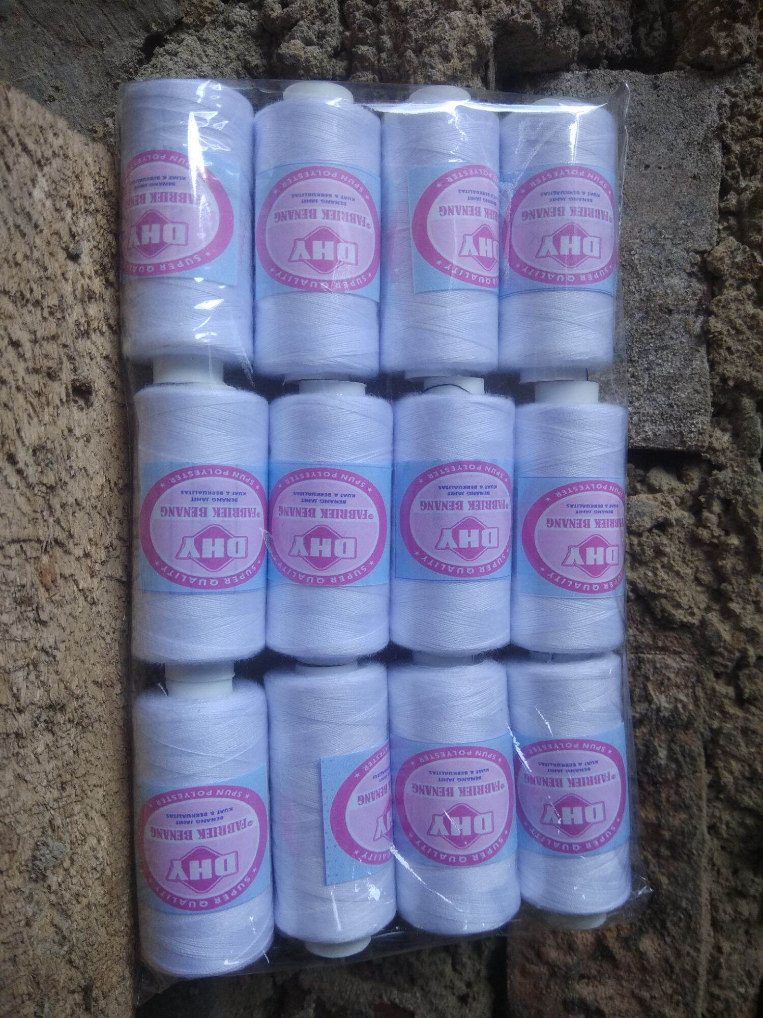 benang jahit warna putih | Lazada Indonesia