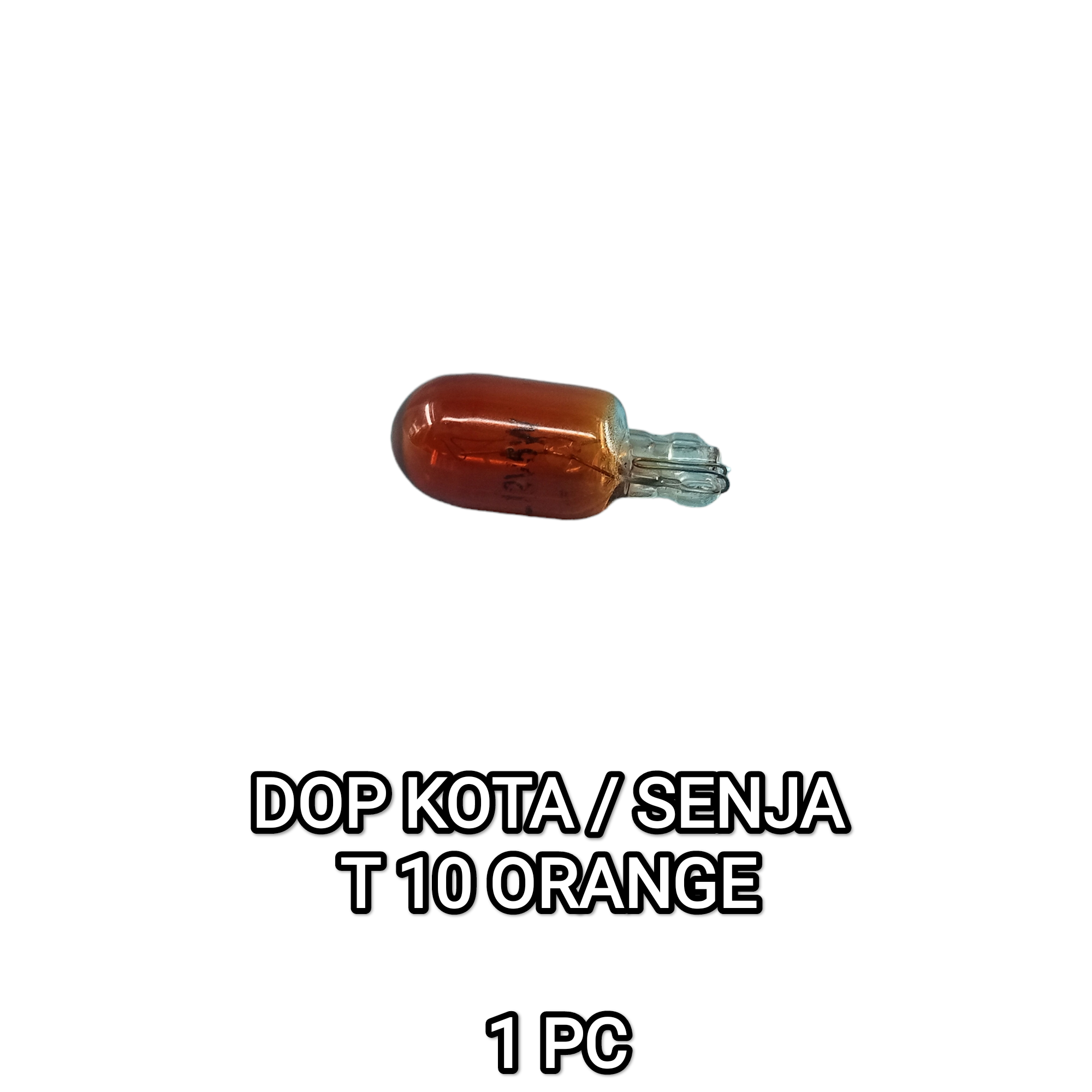 Dop Senja / Kota T10 (Orange) Harga Per 1 PC - Bohlam Lampu Lamp Bulb ...