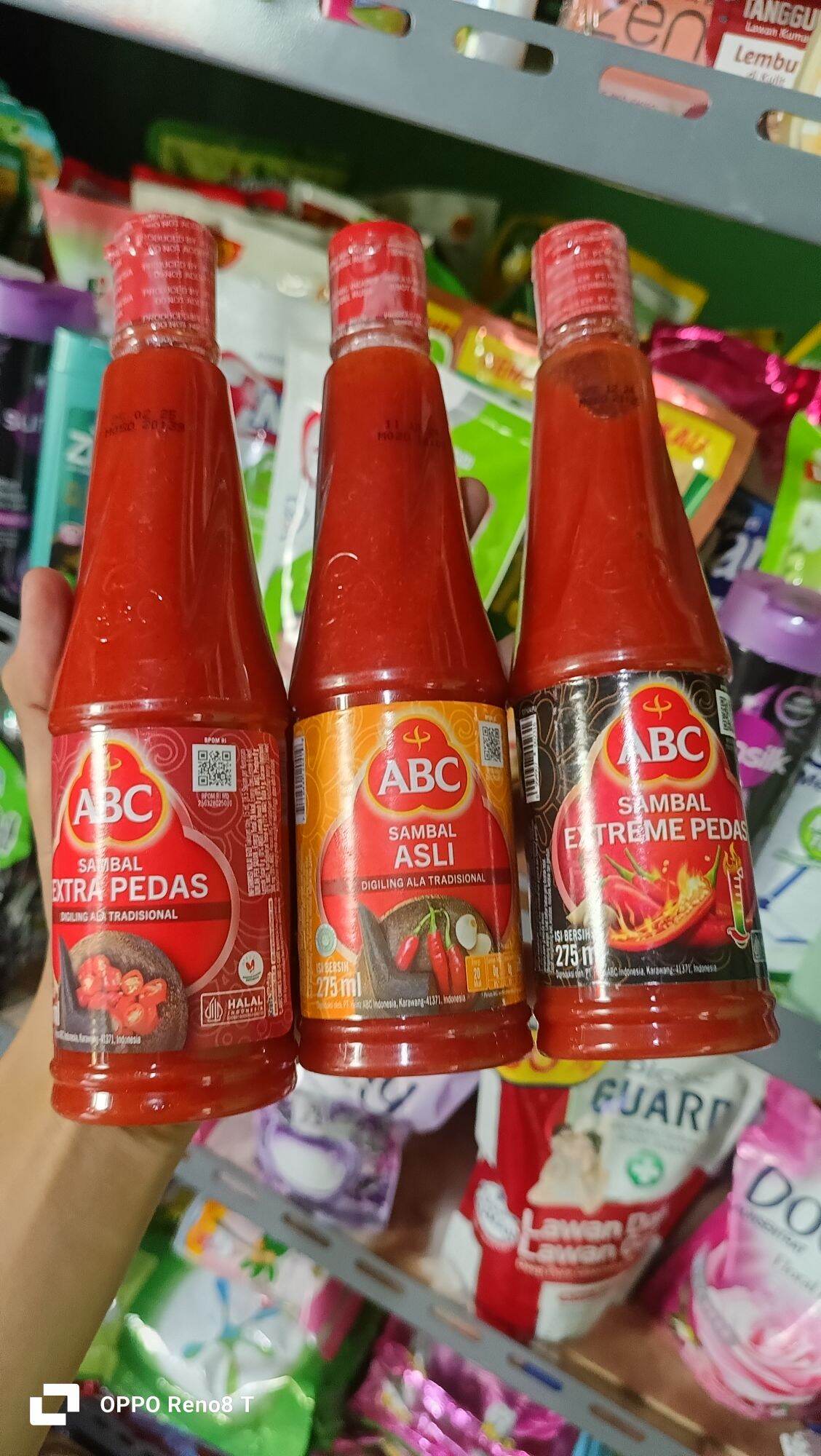 Saos ABC Sambal Extra Pedas, Sambal Asli dan Sambal Extreme , Saos ...