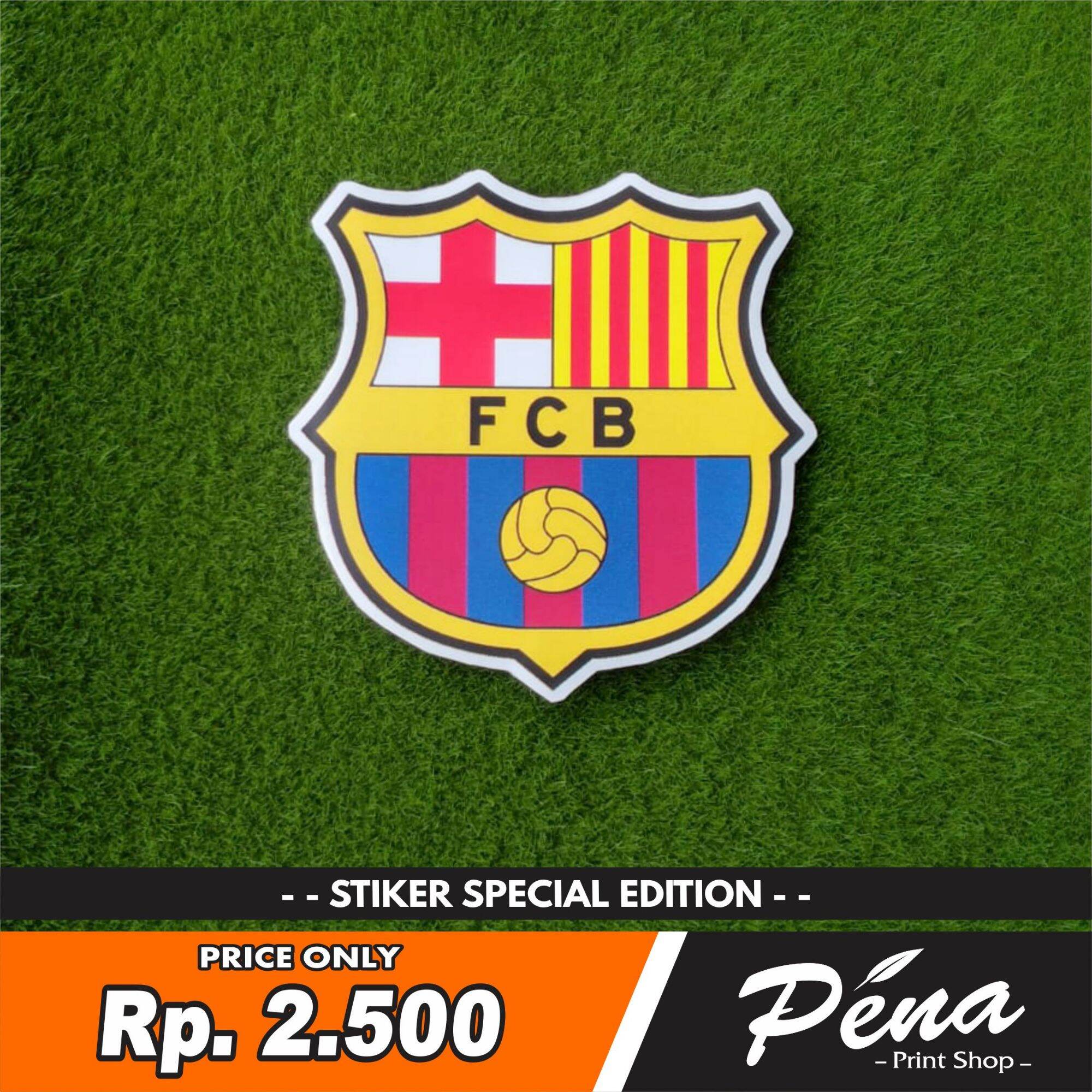 Sticker Stiker Barcelona Liga Spanyol Tahan Air | Lazada Indonesia