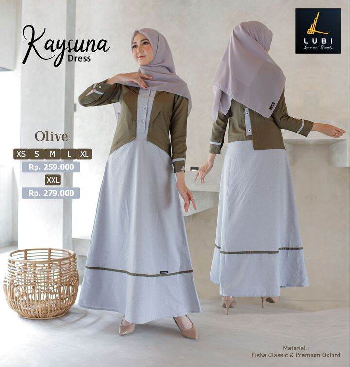 Gamis Kaysuna By Lubi Fashion elegance | Lazada Indonesia