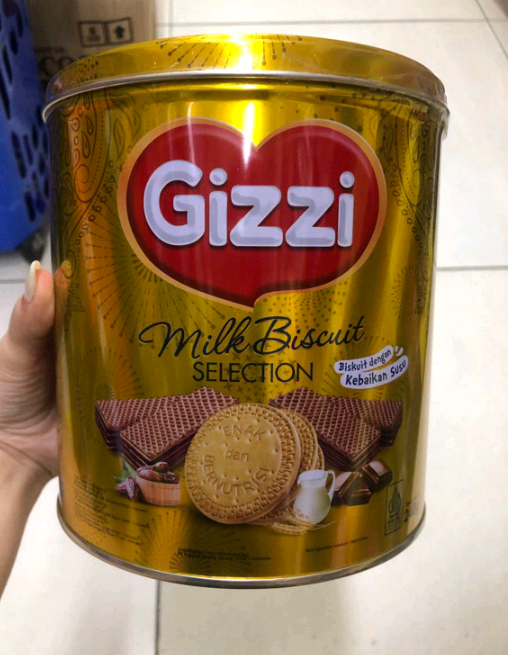 biskuit gizzi kemasan kaleng 240 gr | Lazada Indonesia