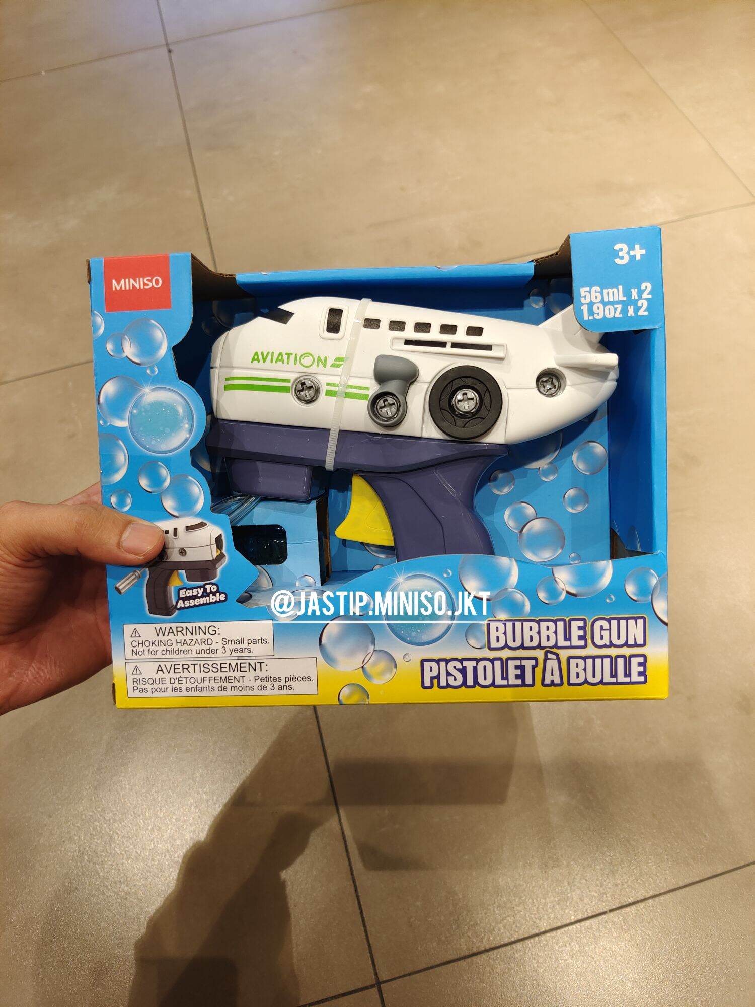 MINISO 🆕 Bubble Gun Pistol Bubble 3D Figure Shark / Dino / Airplane ...