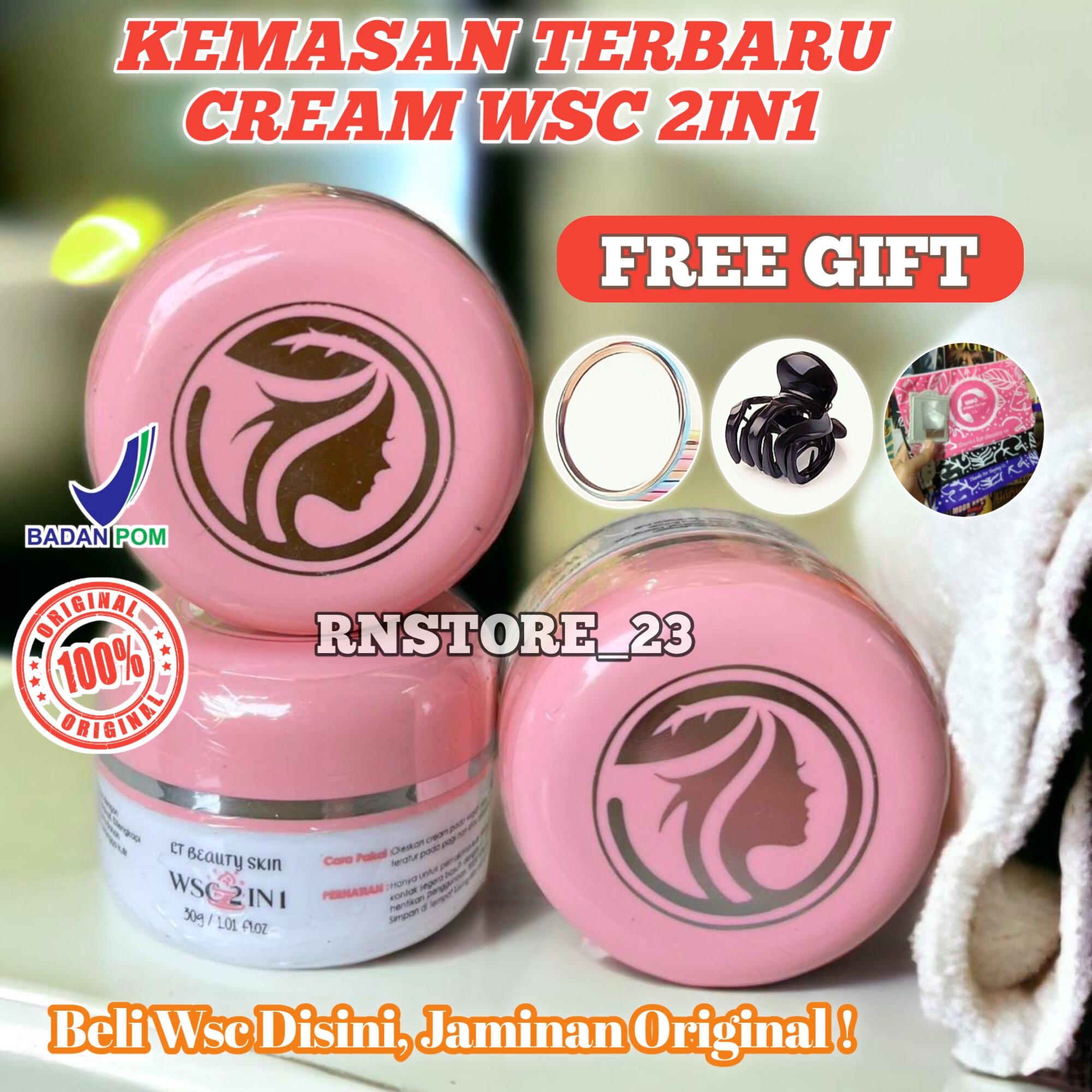 BPOM Cream Wsc 2in1 Original. TIDAK ORI UANG KEMBALI ‼️ | Lazada Indonesia