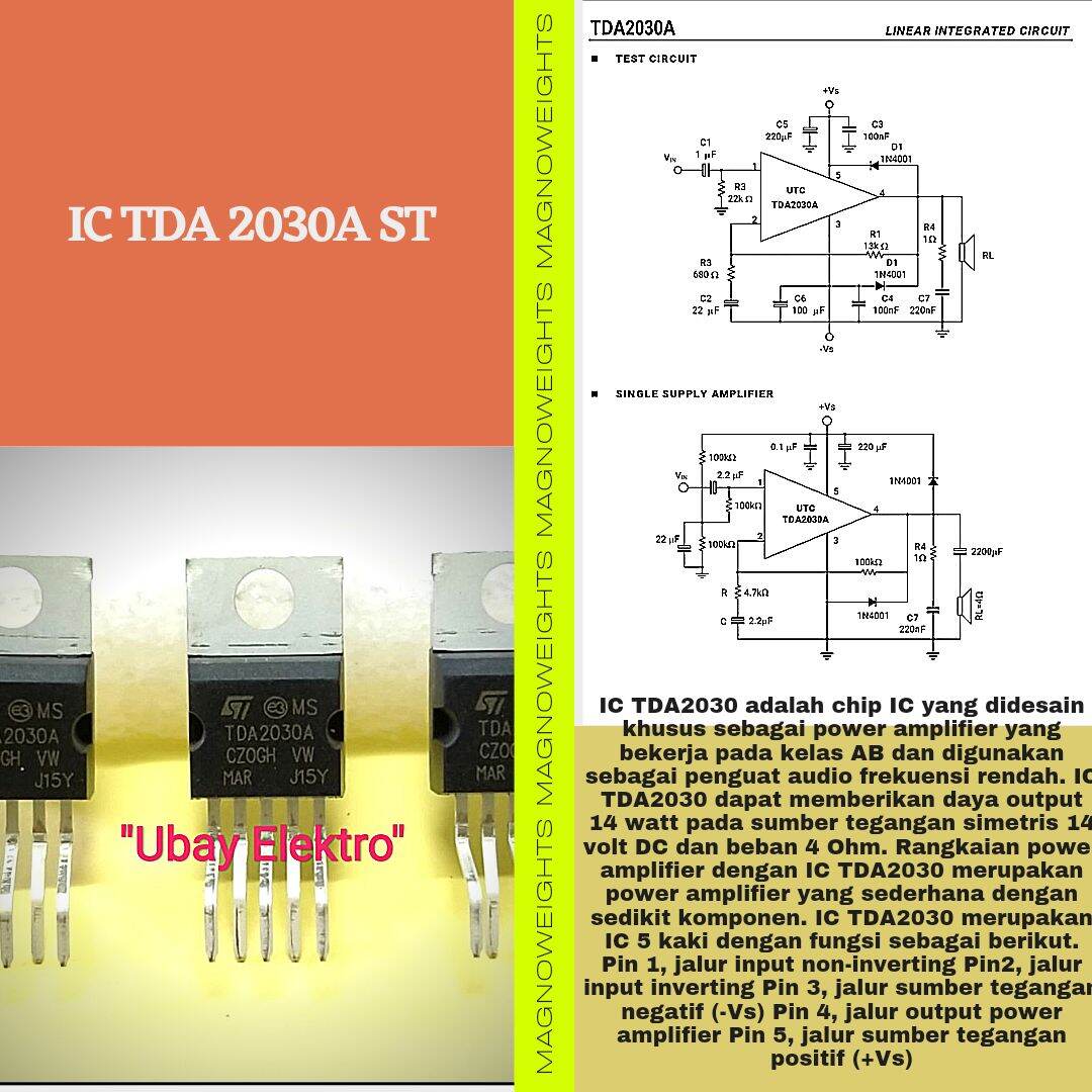 IC TDA2030A ST Original | Lazada Indonesia