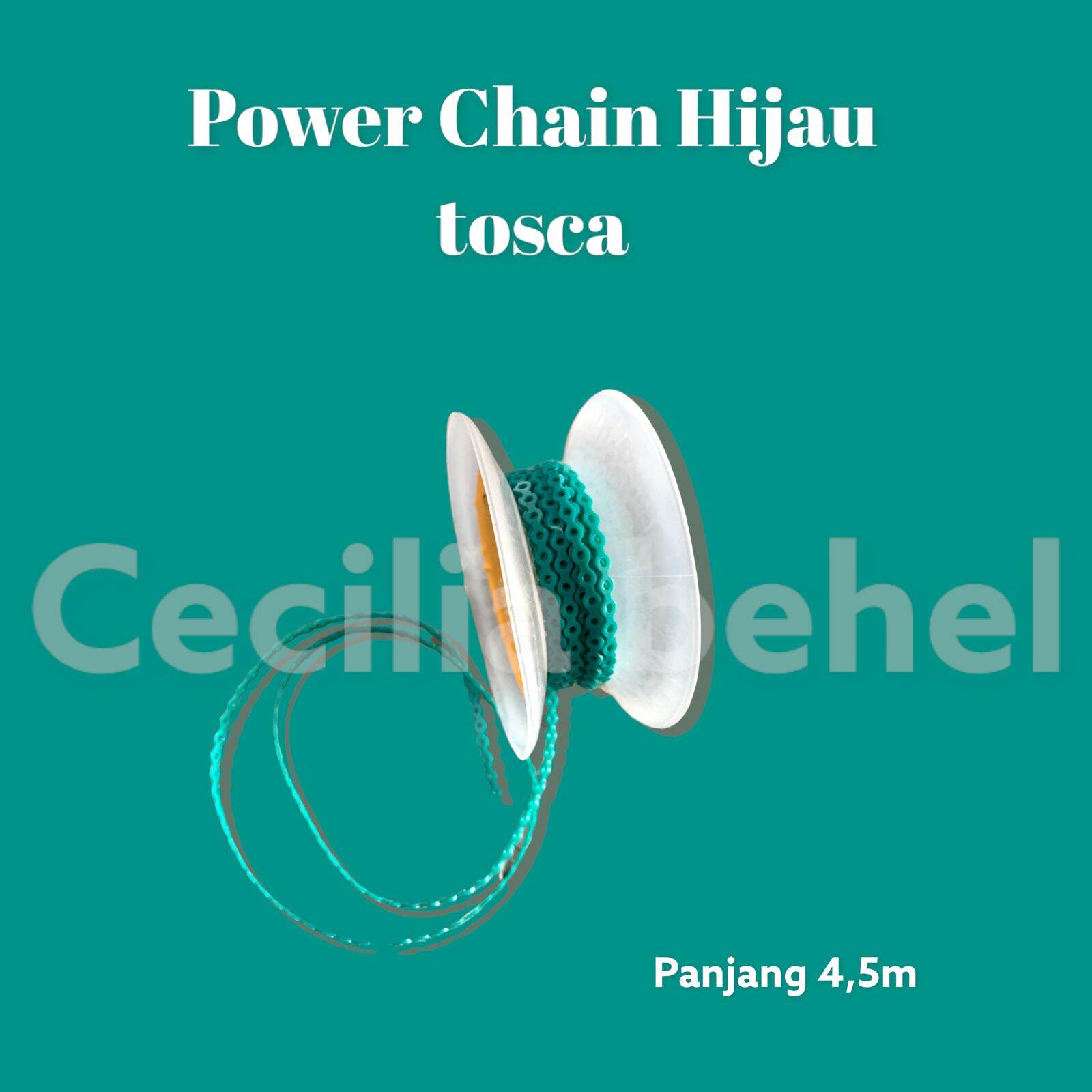 KARET BEHEL POWER CHAIN KARET BEHEL SAMBUNG GIGI WARNA HIJAU TOSCA ...