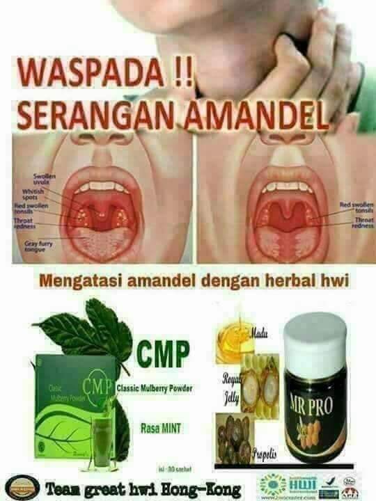 BBM-PAKET Herbal CMP-M & MR PRO BUAT YANG SUSAH MAKAN KARENA AMANDEL ...