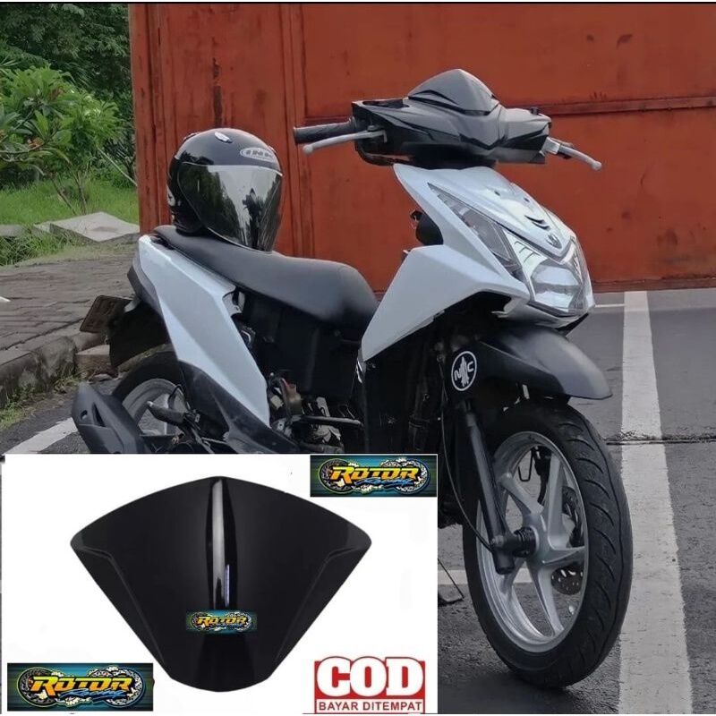 Visor honda beat fi lama beat injeksi lama bahan tebal plus lem 3m ...