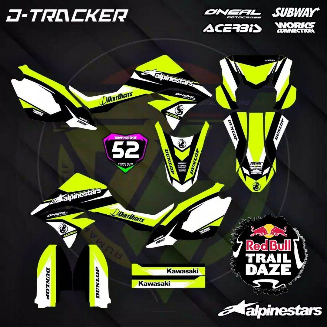 Decal Sticker Striping Variasi Fullbody KLX DTRACKER 150 2016-2022 ...