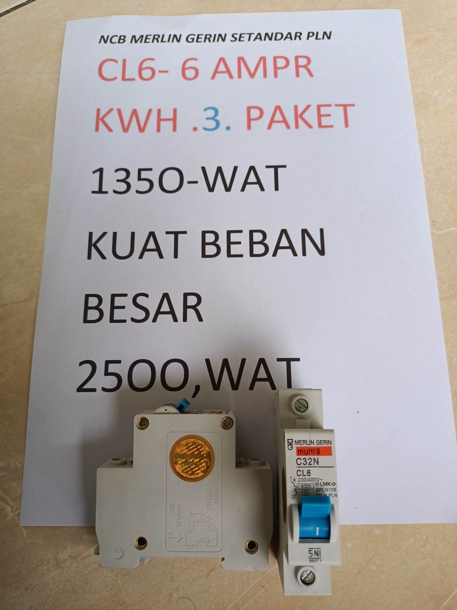 NCB multi setandar PLN CL6 harga 1 biji tahan panas anti jeklek kuat ...