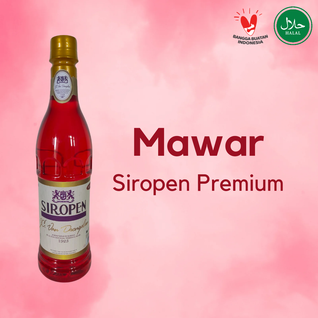 Sirup Mawar Siropen Premium Flavouring Syrup 700 Ml | Lazada Indonesia
