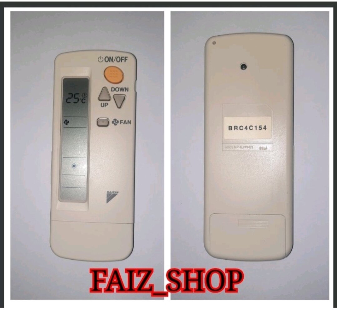 Remote AC DAIKIN BRC4C153 Original Made In Philiphines Second Seperti ...