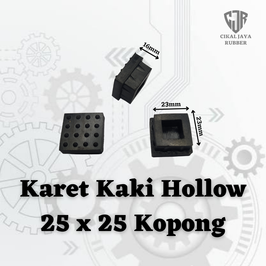 (10pcs) Karet Kaki Hollow 25x25 Kopong Alas Kaki Meja Kursi Rak Besi Hollo | Lazada Indonesia