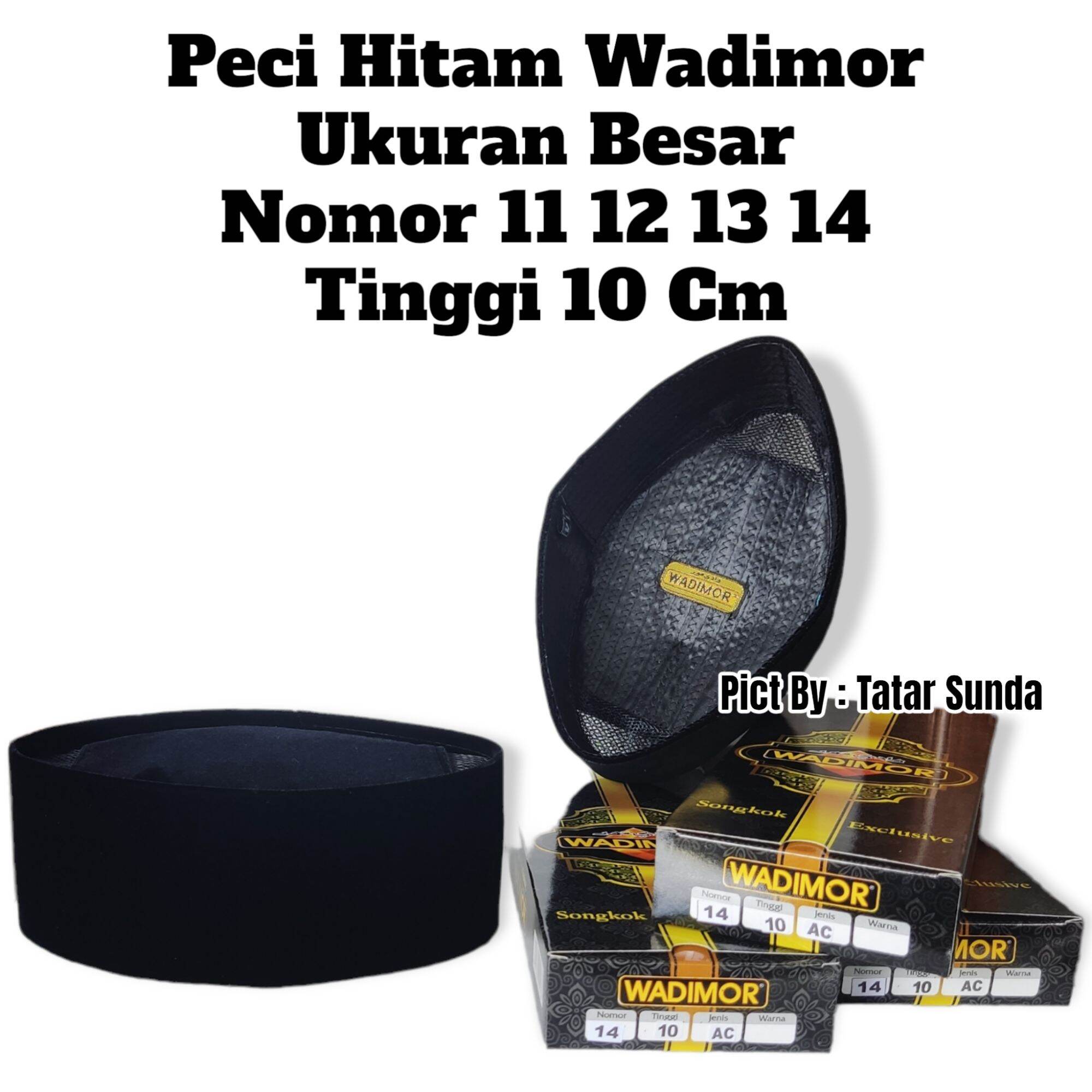 Peci Hitam Wadimor Ukuran Besar Peci Jumbo Big Size Ukuran No 11 12 13 ...