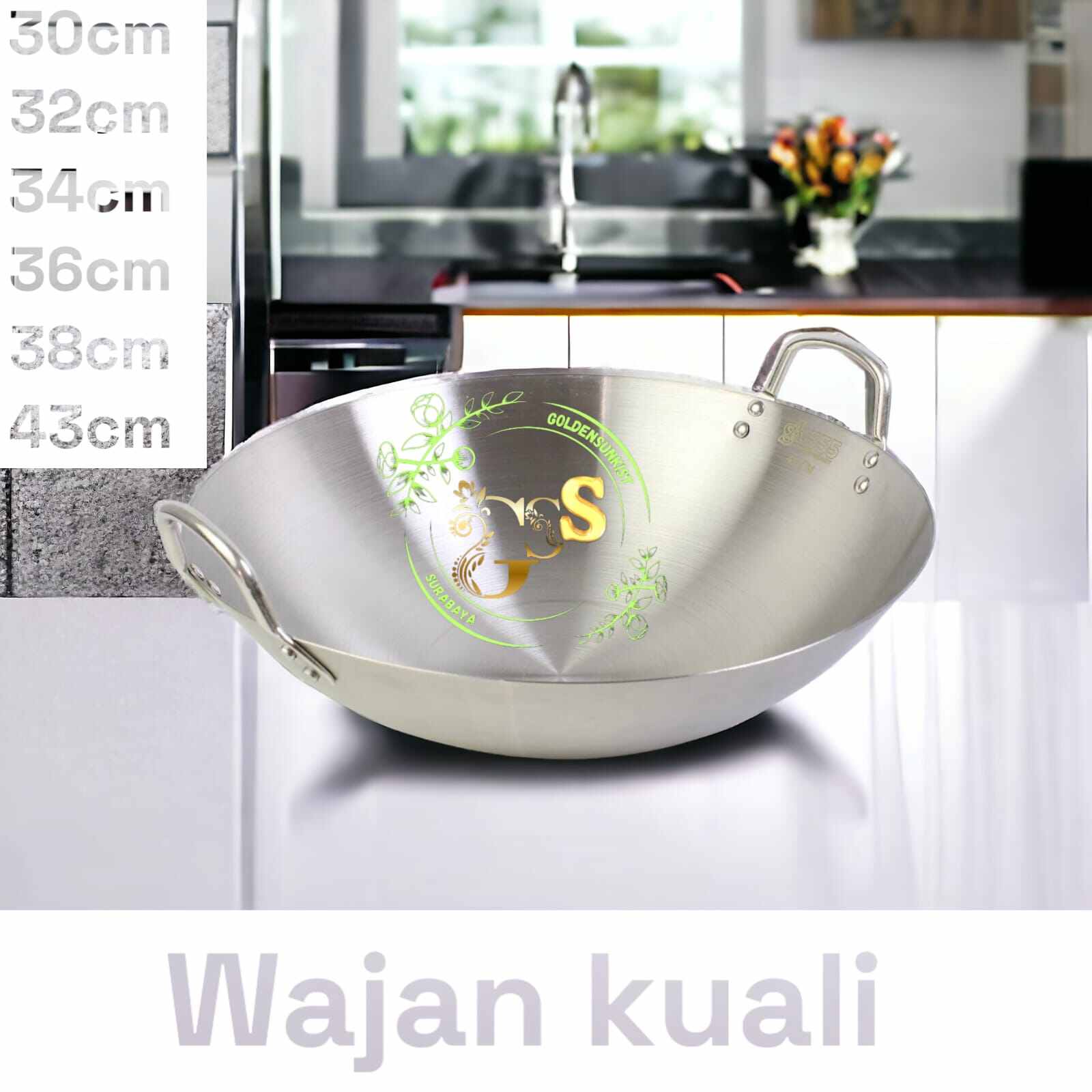 wajan kuali premium tebal/kuali stainless steel/wajan tebal Grafis ...